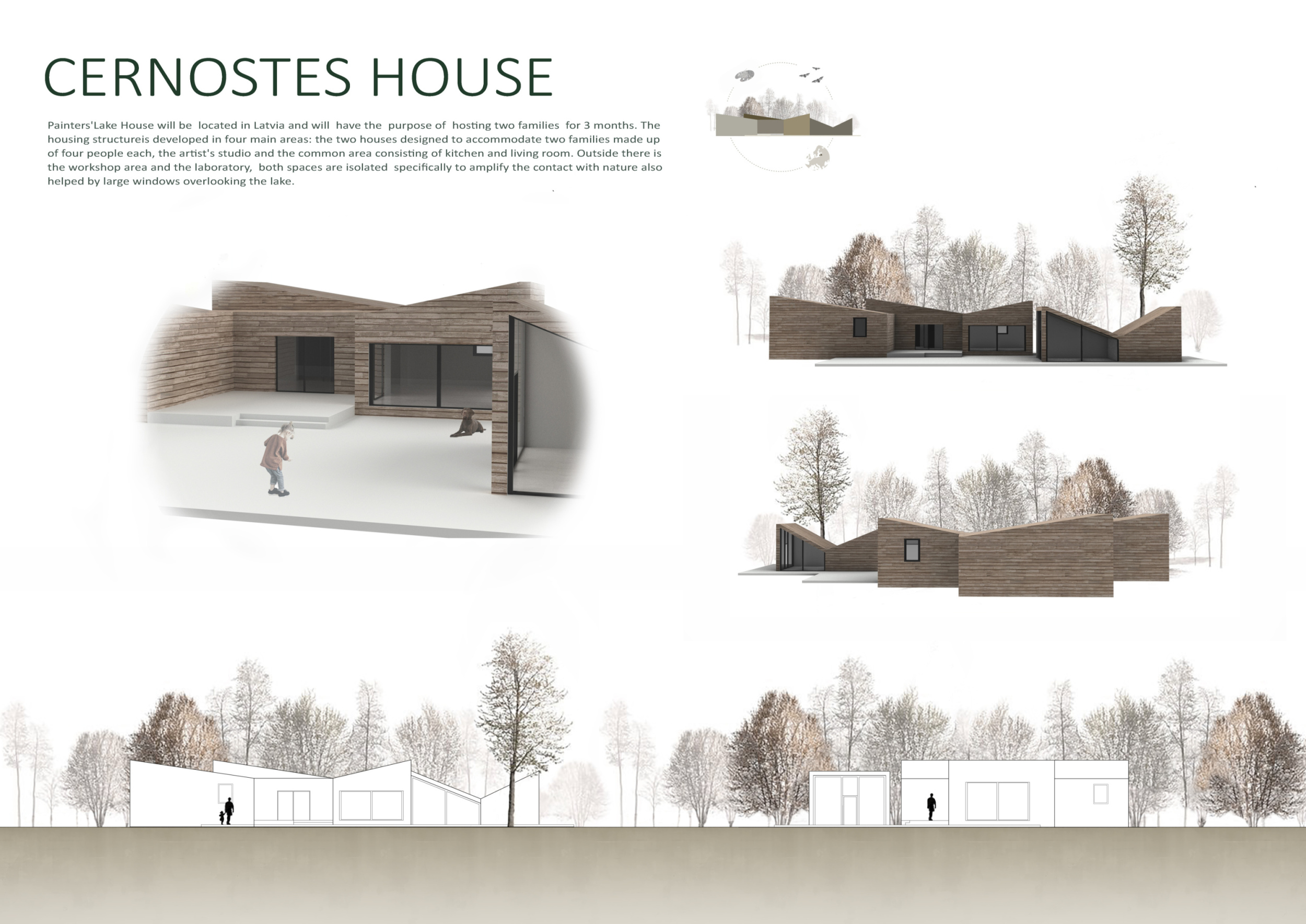 Architecture project // Artful Retreat with Bat Houses and Expansive ...