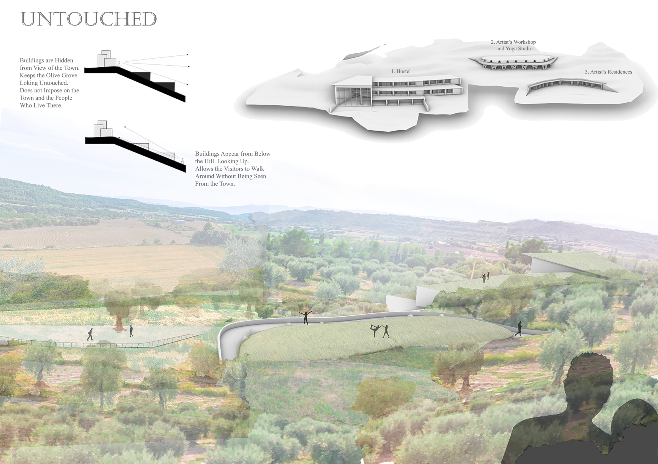 Architecture project // Rammed Earth Retreat with Corten Steel Framing ...