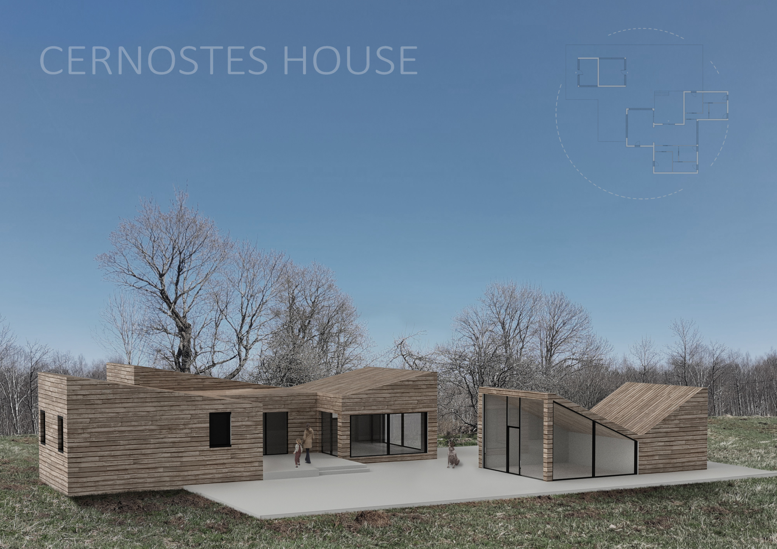 Architecture project // Artful Retreat with Bat Houses and Expansive ...