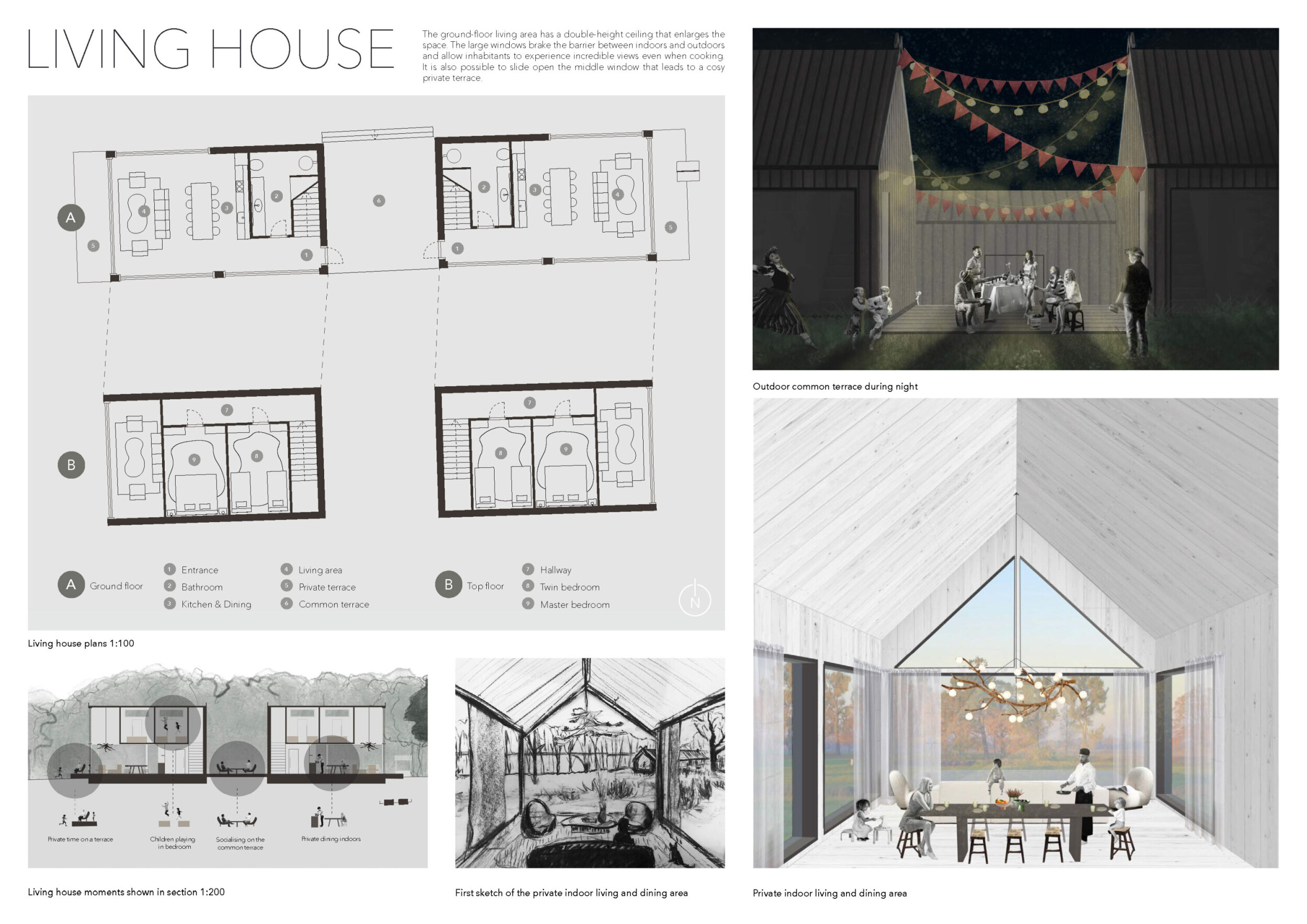 Architecture project // Timber Framework and Courtyard Living in a ...