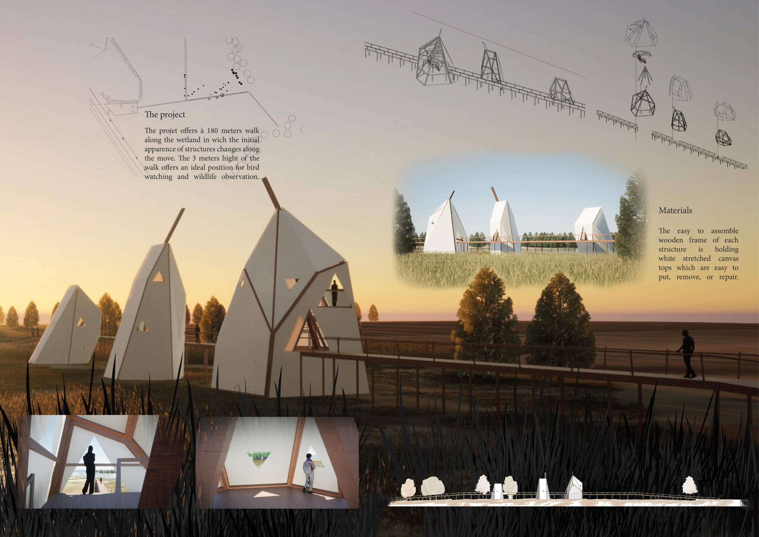Architecture project // Framed Perspectives in Canvas and Timber for ...