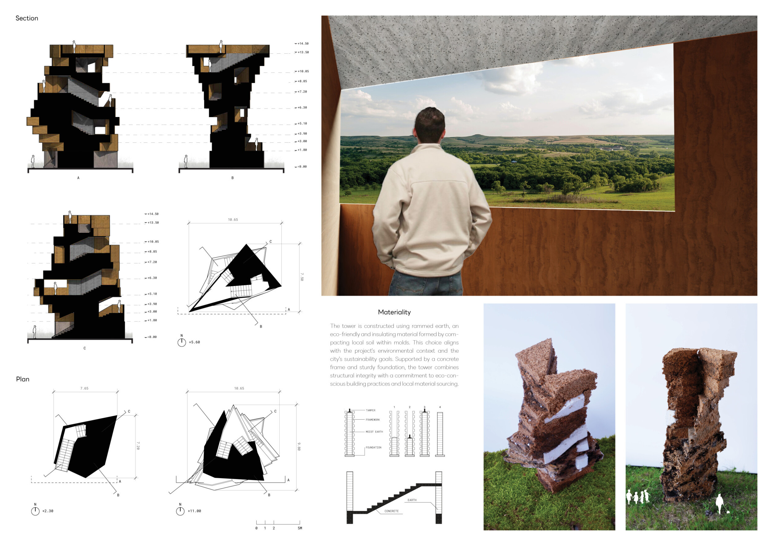 Architecture project // Rammed Earth and Local Timber Structure ...