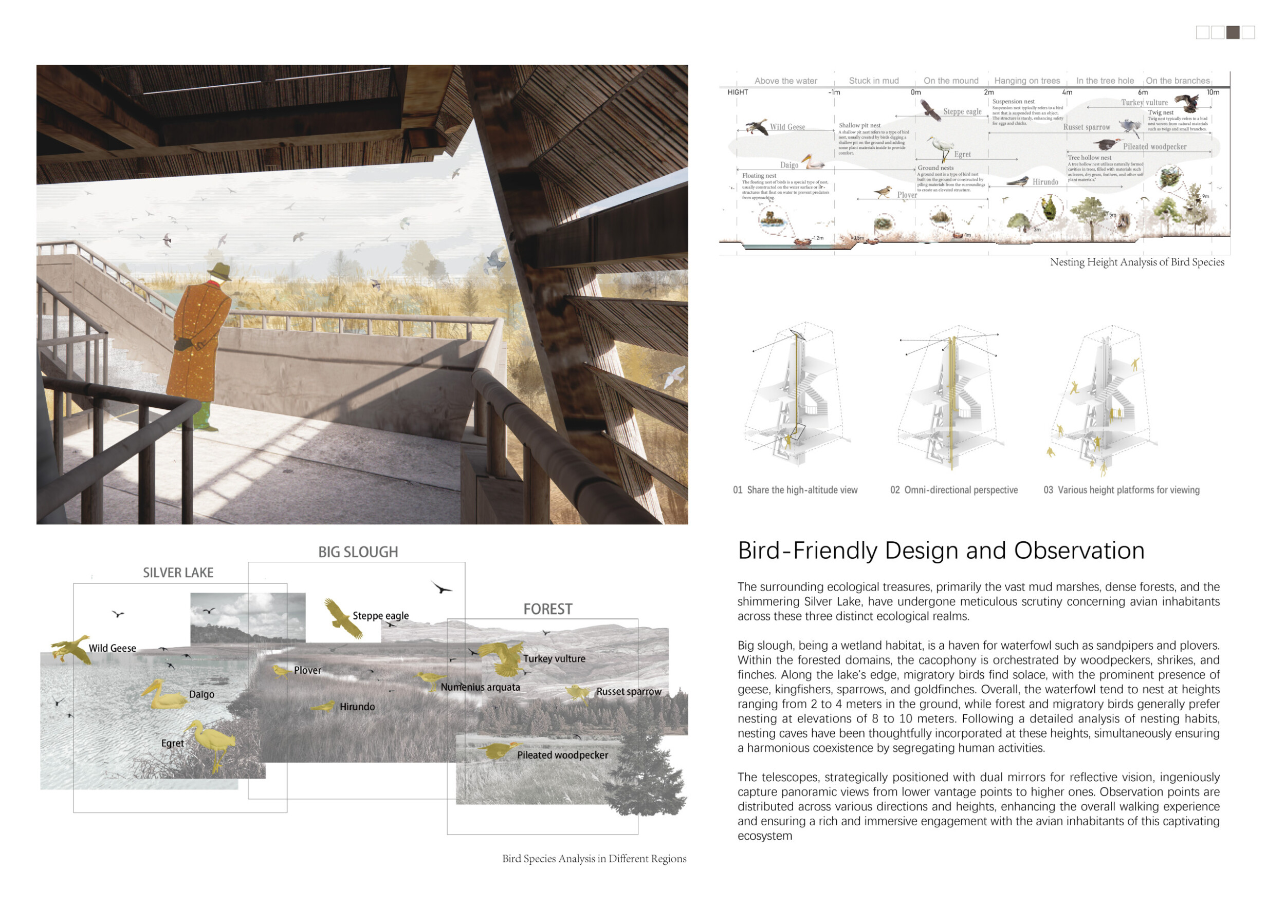 Architecture project // Elevated Observation Tower Crafted from Timber ...