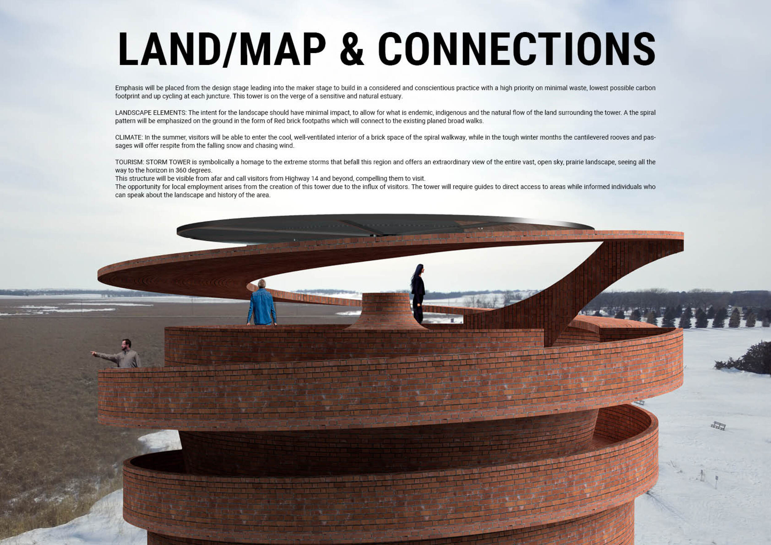 Architecture project // Vortex-Inspired Structure Combining Clay Brick ...