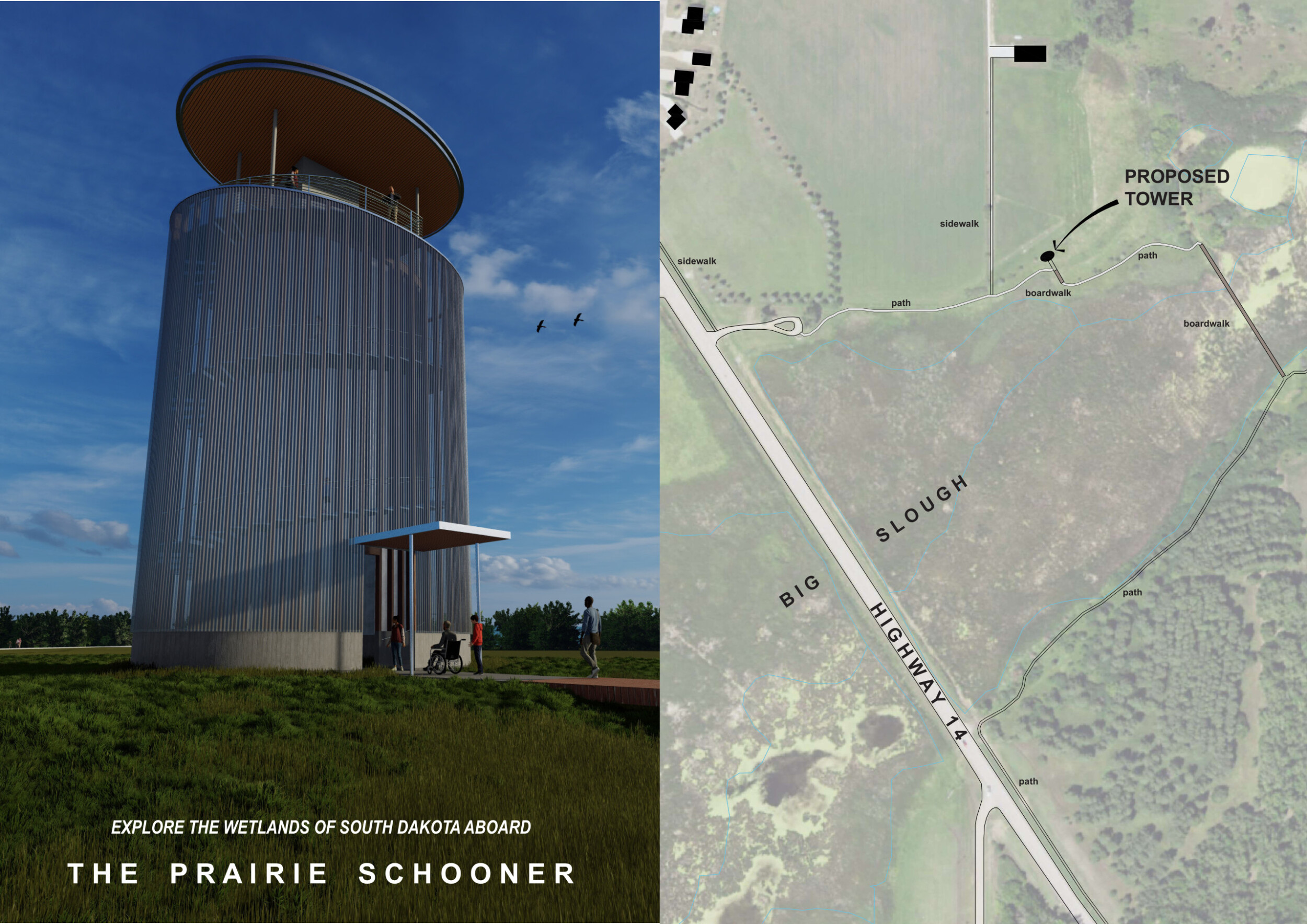 Architecture project // Cylindrical Observation Tower Crafted from ...