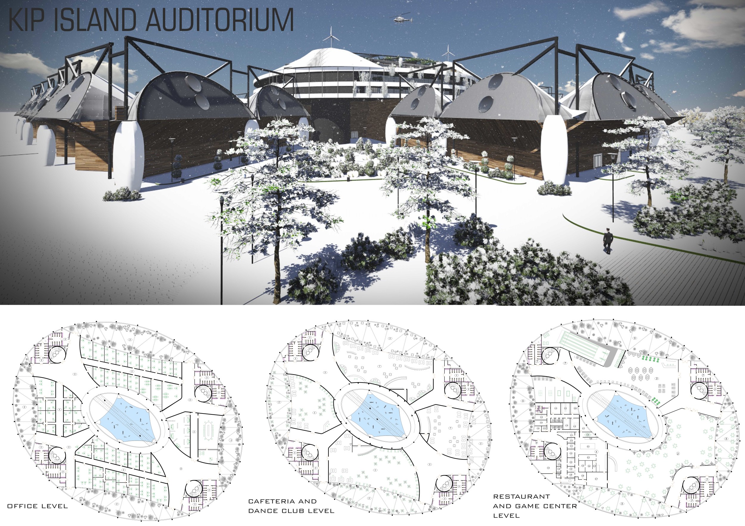 Architecture project // Curvilinear Design Featuring Ptfe Membranes and ...
