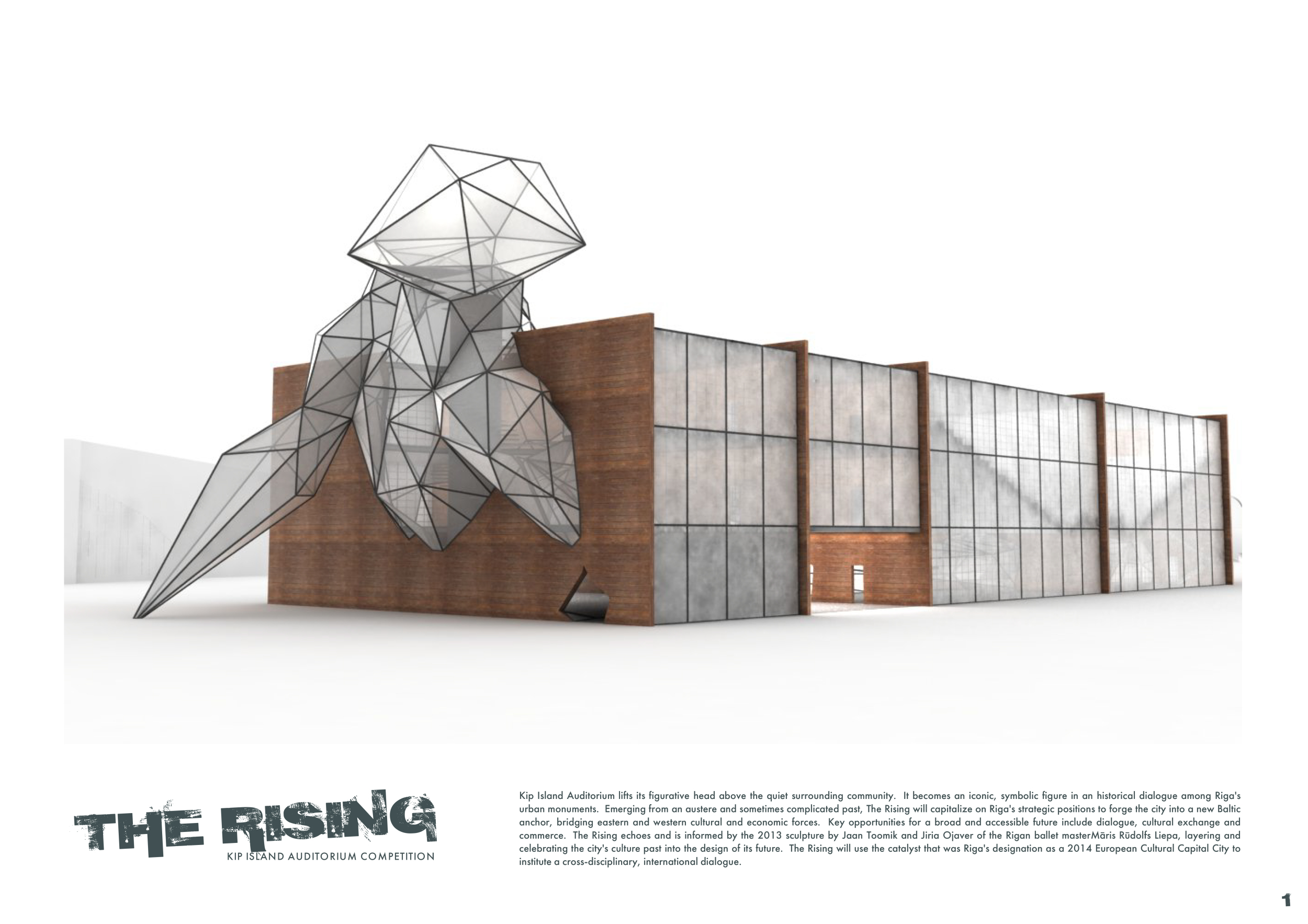 Architecture project // Translucent Glass Façade with Glu-Lam Structure ...