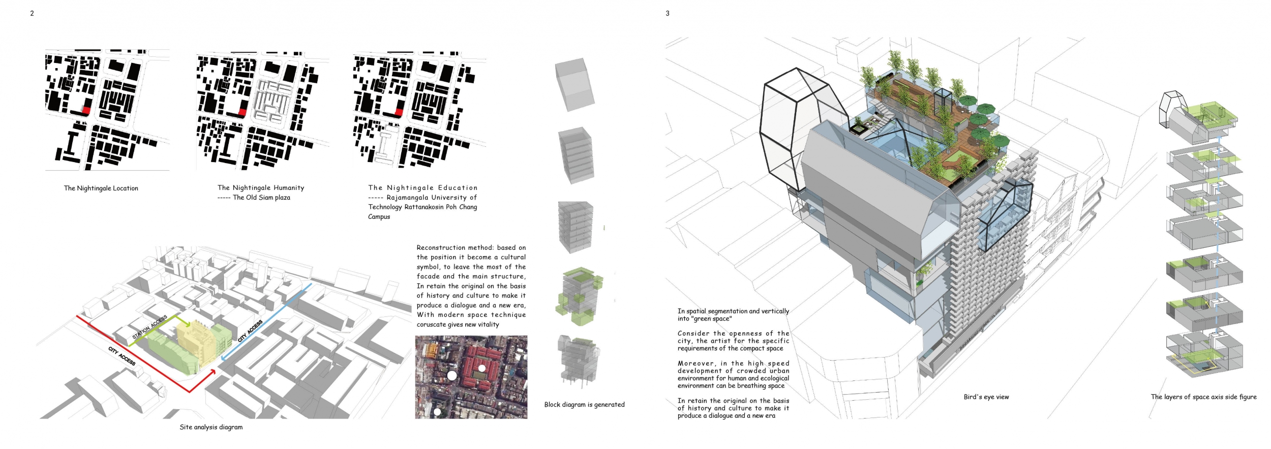 Architecture project // Faceted Concrete Facade with Integrated Green ...