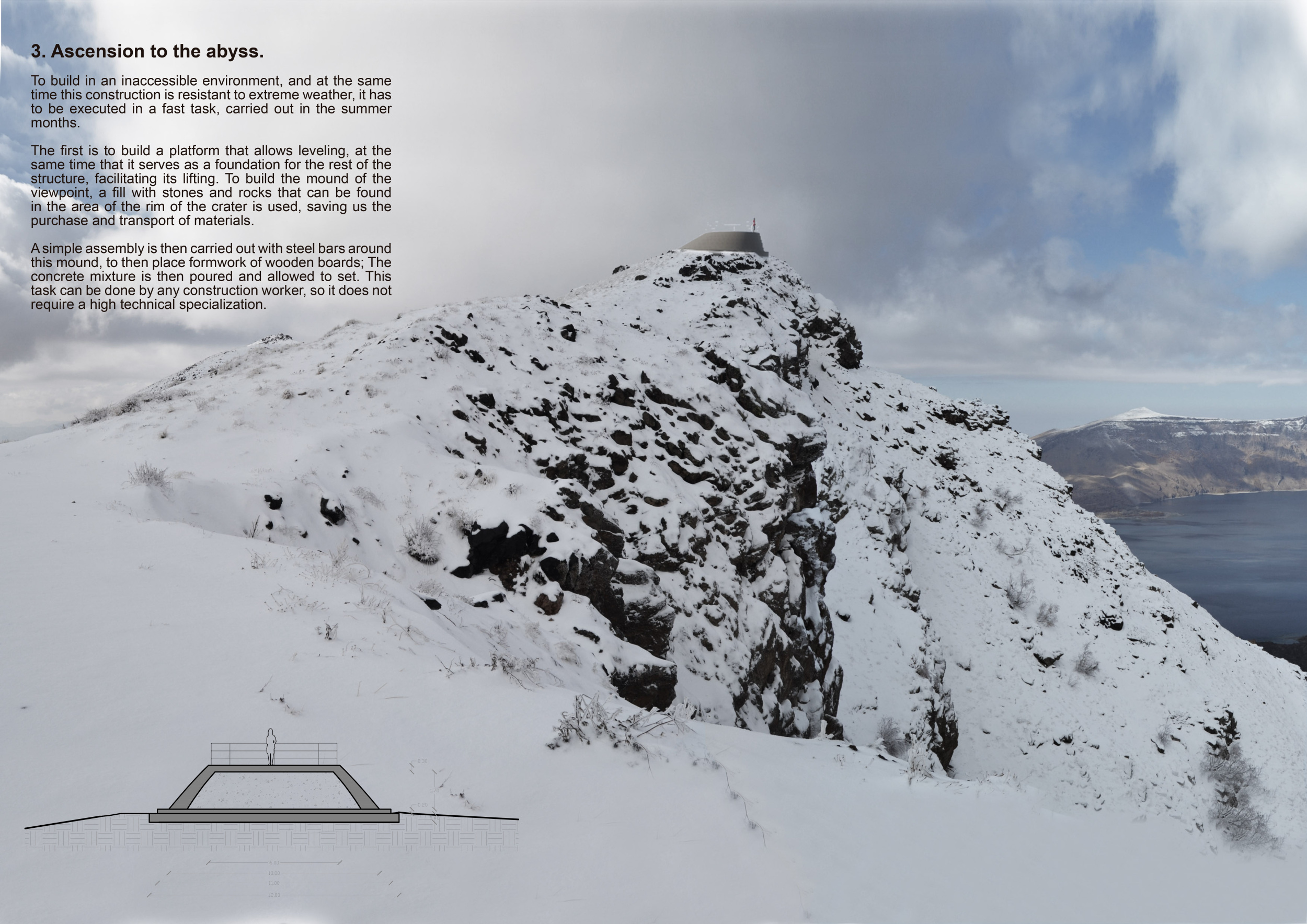 Architecture project // Volcanic Landscape Viewing Platform Crafted ...