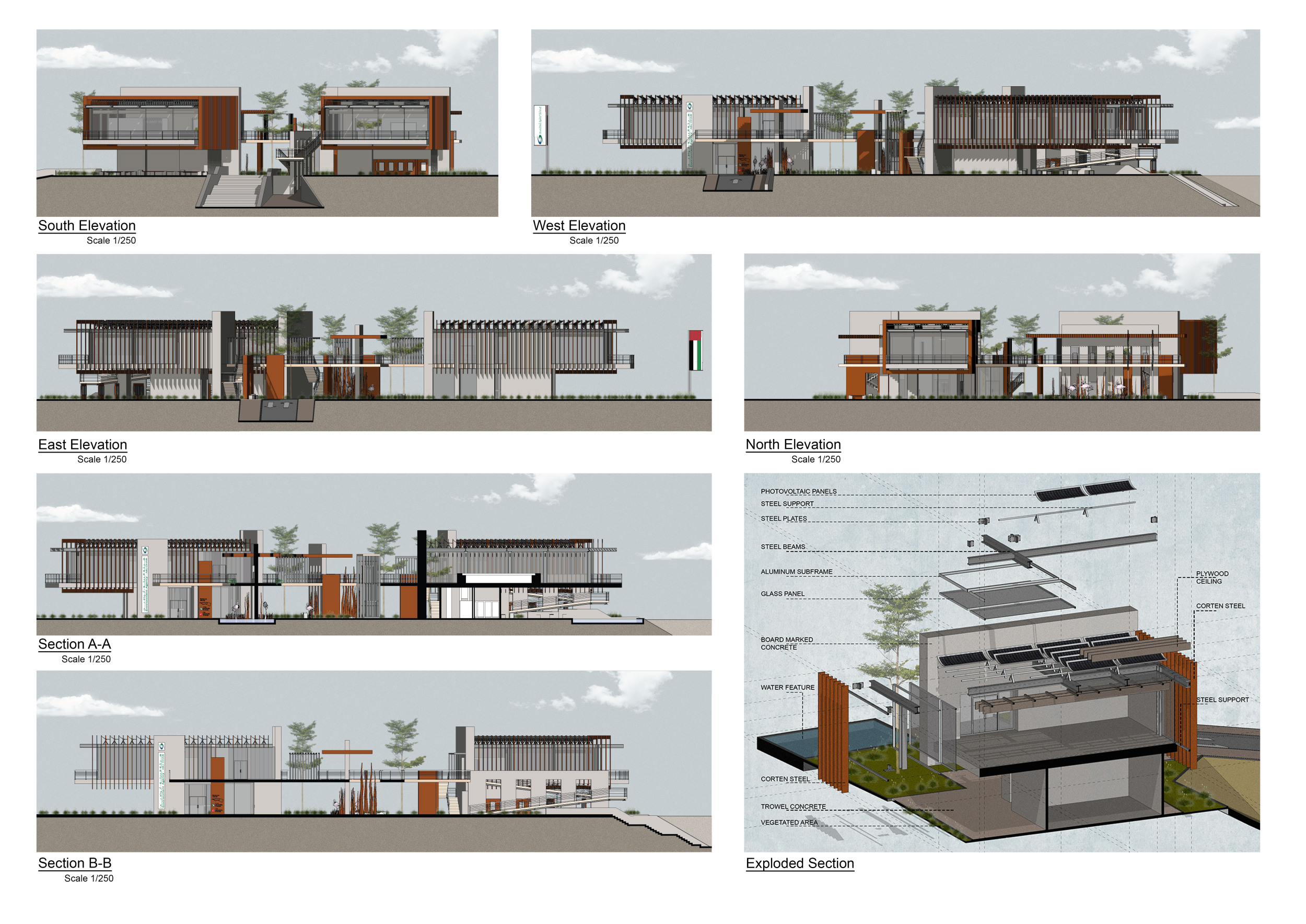 Architecture project // Elevated Platforms and Raw Concrete Embrace the ...