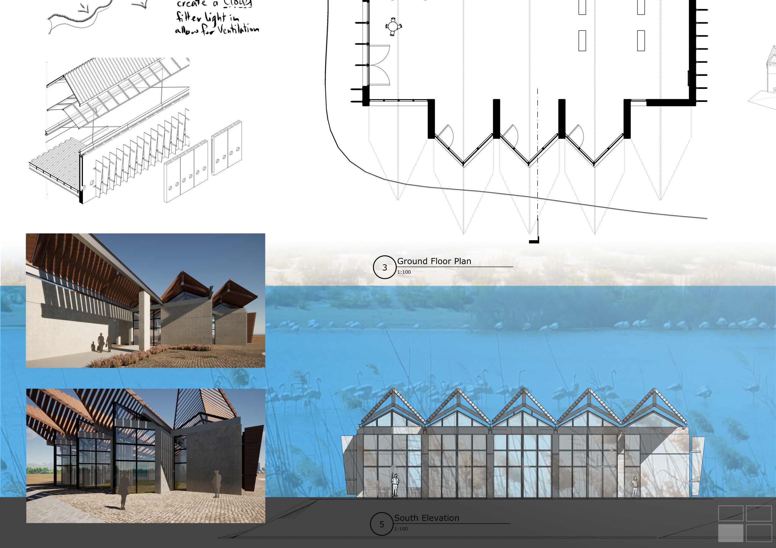 Architecture project // Wooden Feathers and Air-Cooled Spaces in a ...