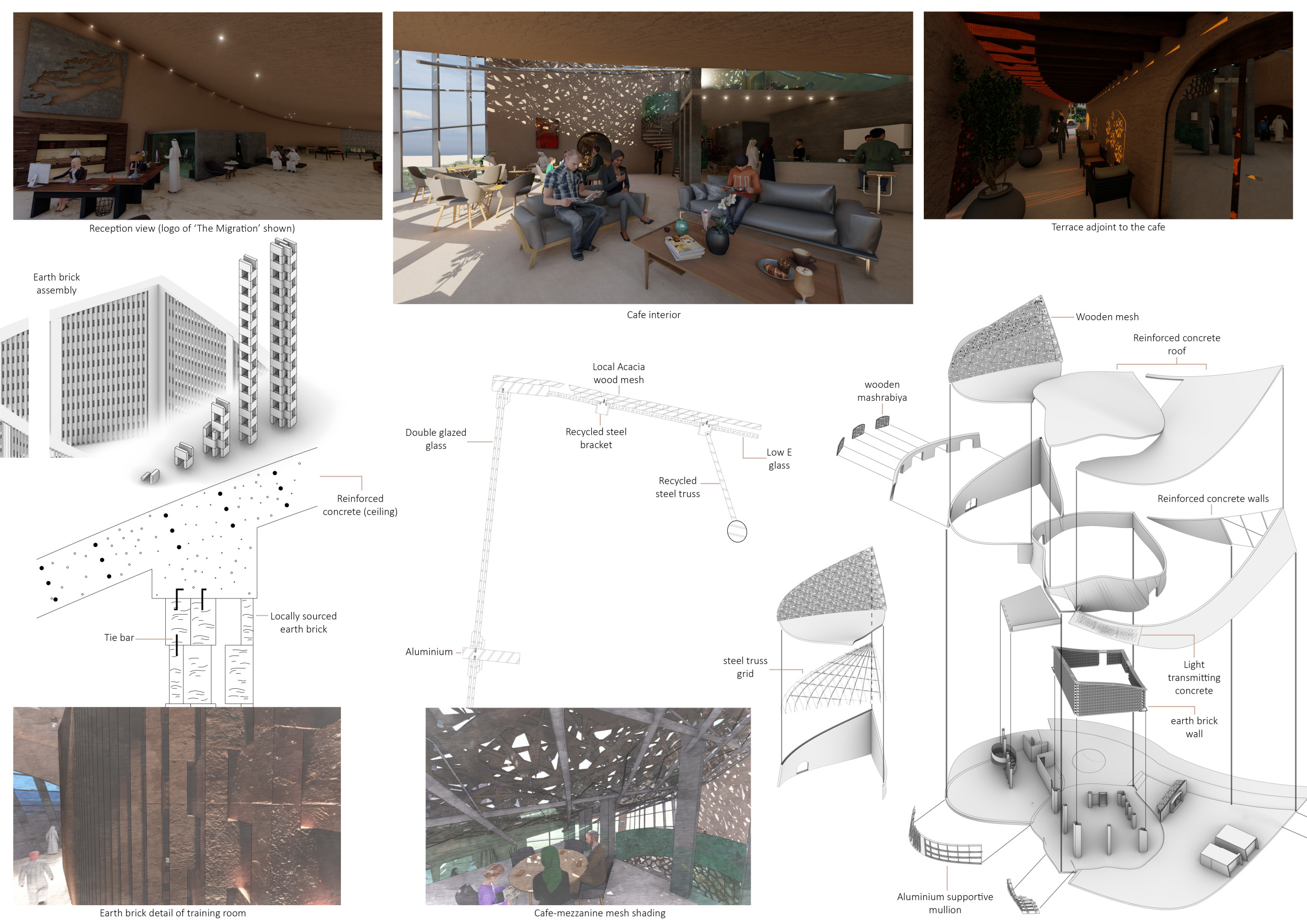 Architecture project // Acacia Roof Shading and Hollow Brick Walls ...