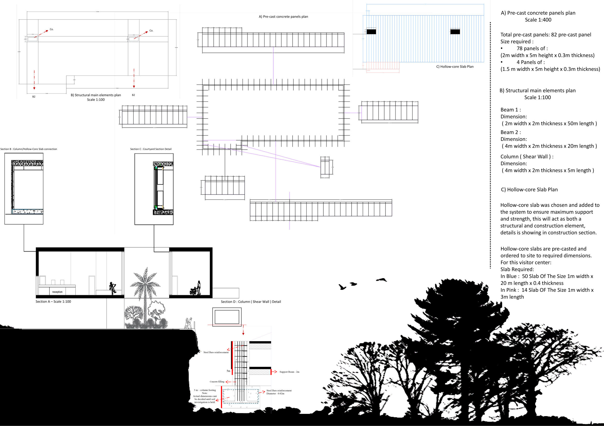 Architecture project // Elevated Observation Spaces with Precast Panels ...