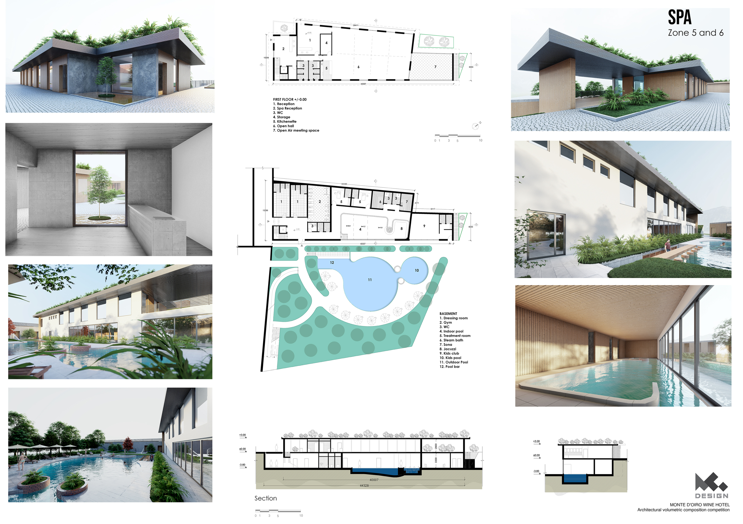 Architecture project // Underground Tunnel Connecting Community Spaces ...