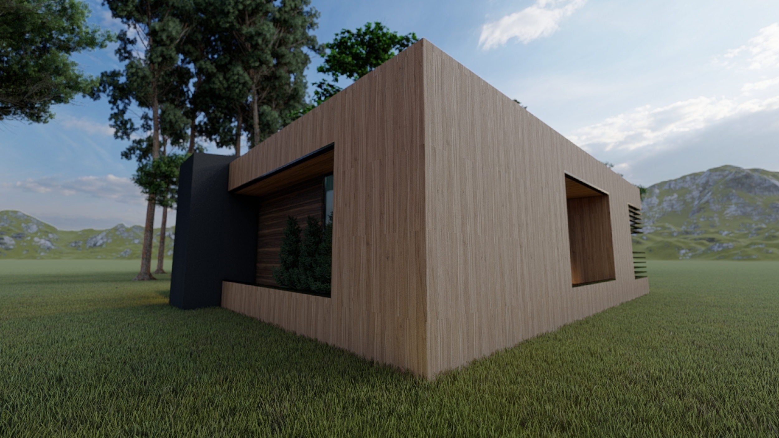 Architecture project // Cross-Laminated Timber Panels and Charred ...