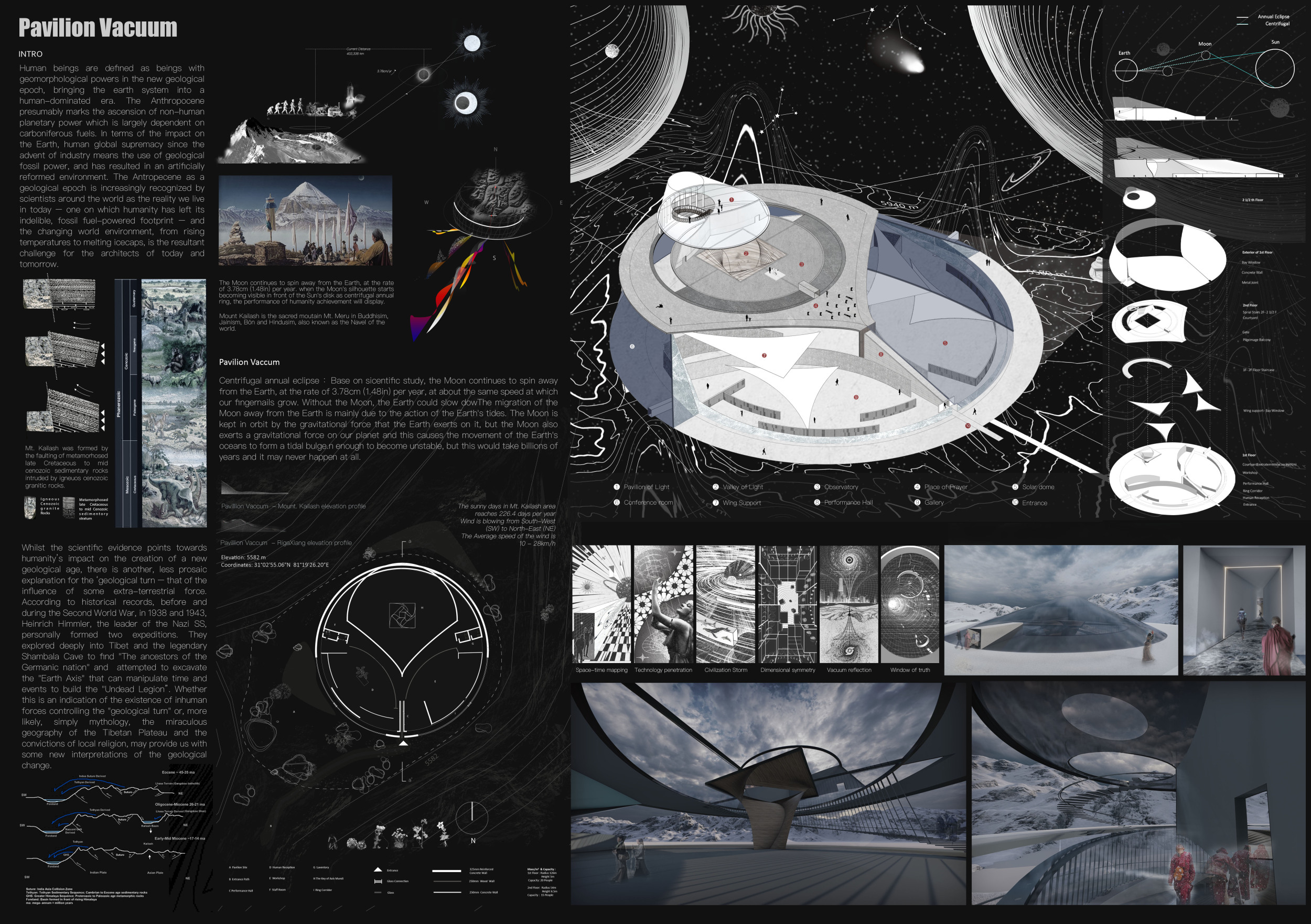 Architecture project // Geological Integration and Cultural Reflection at a Sacred Mountain Peak