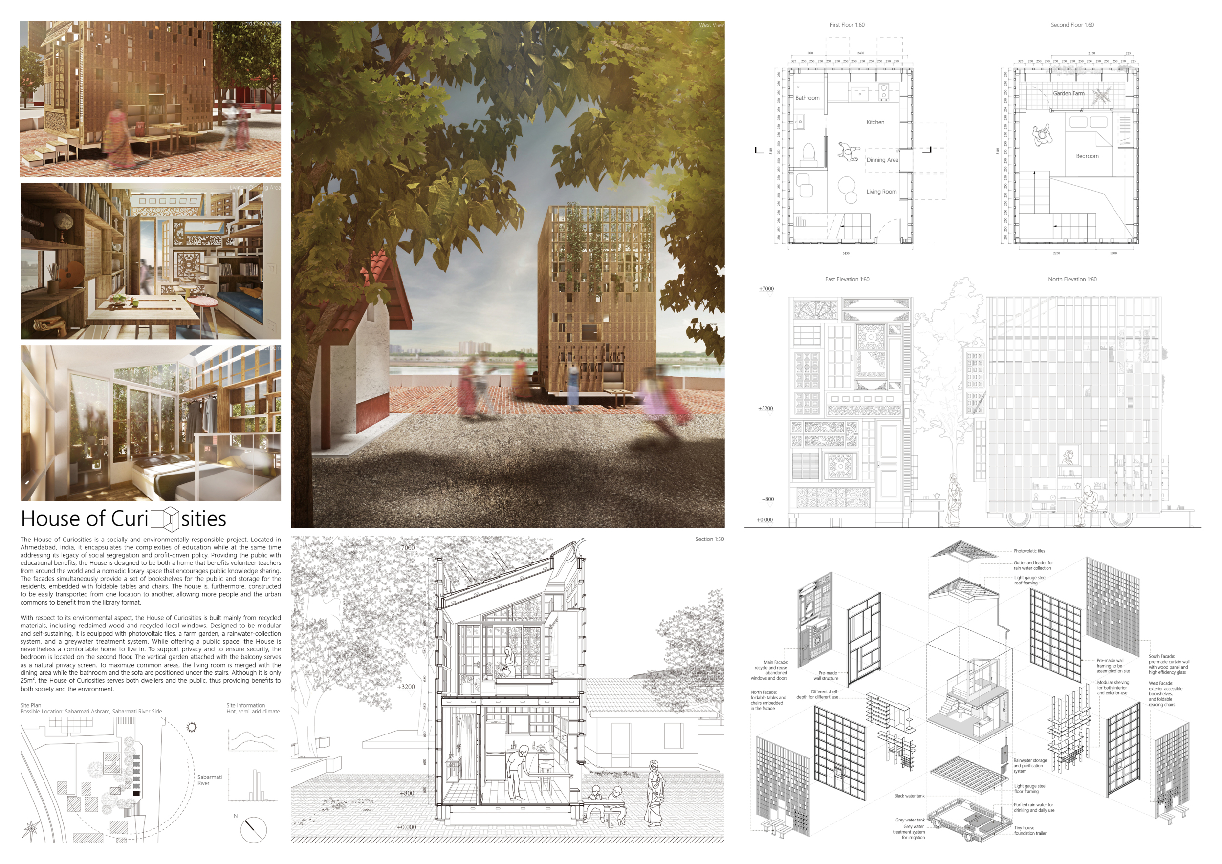 Architecture project // Reclaimed Wood Structure with Vertical Garden ...