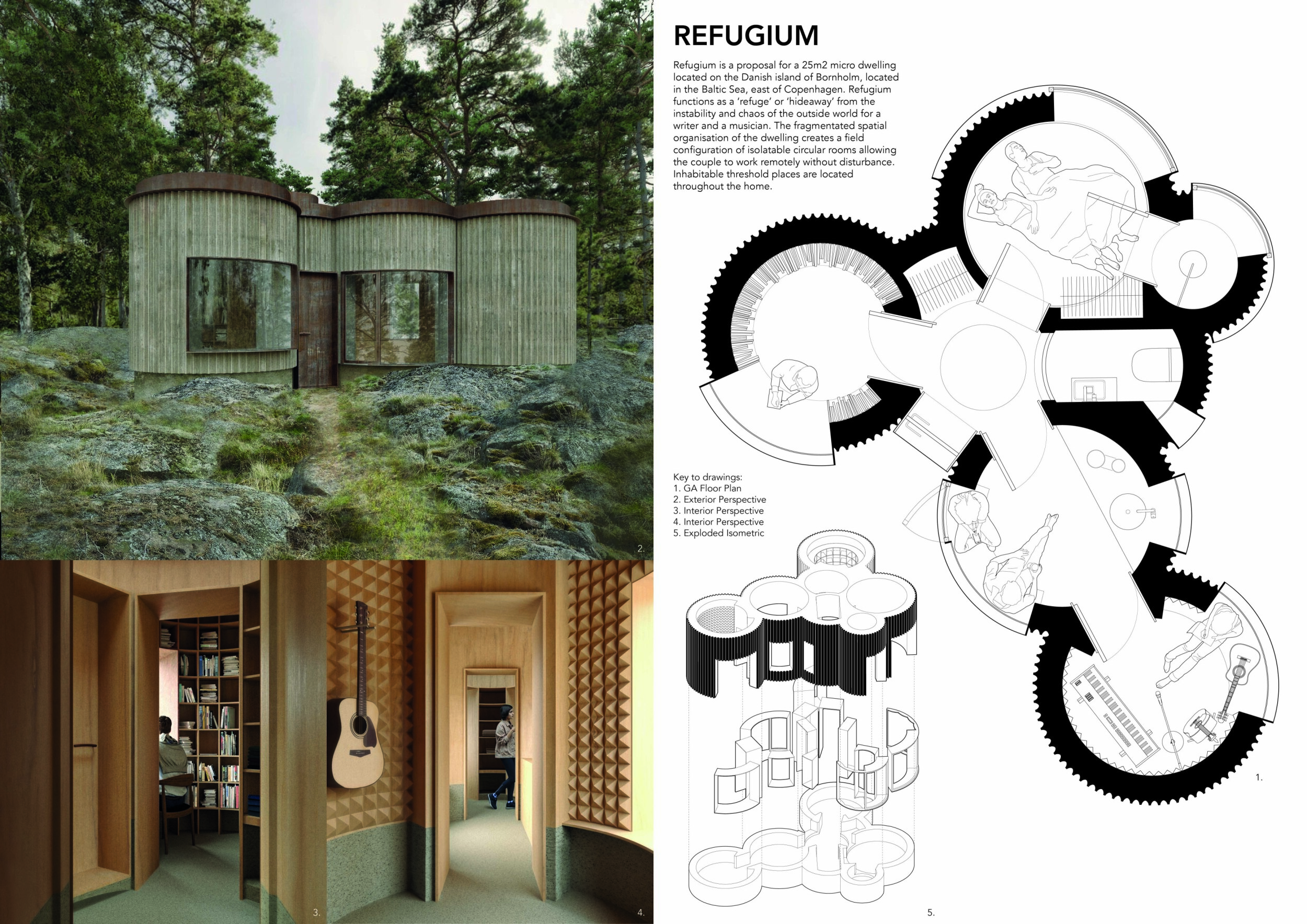 Architecture project // Circular Rooms Forging Creative Spaces in a ...