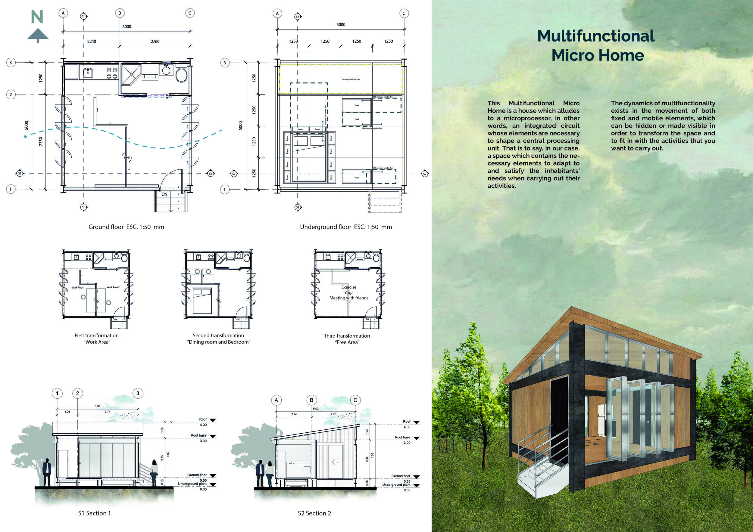 Architecture project // Dynamic Living Spaces with Transformable ...