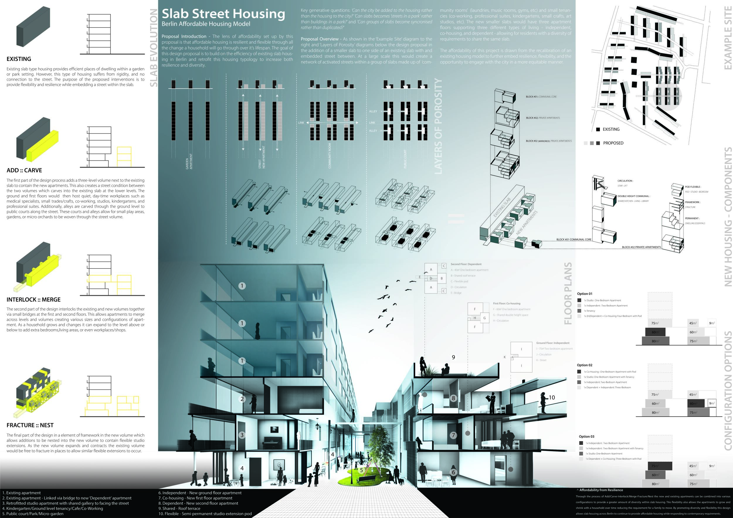 Architecture project // Integrating Public Courts with Flexible Living ...