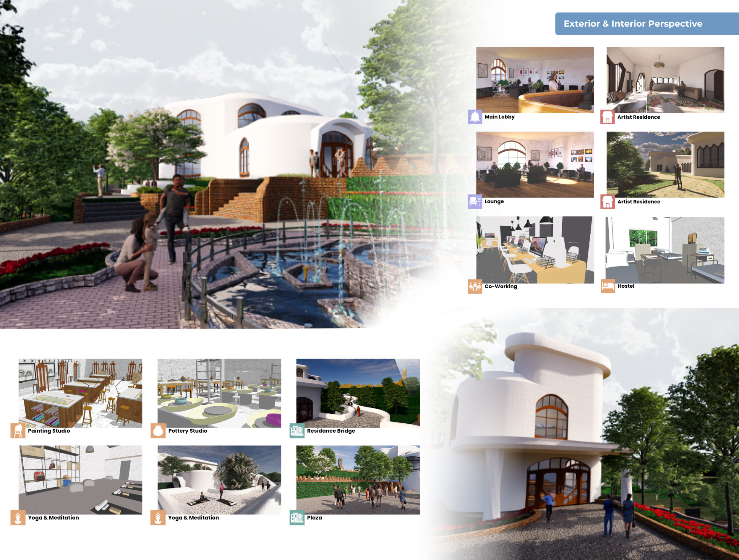 Architecture project // Cloud Imagery Guiding Sustainable Community Spaces