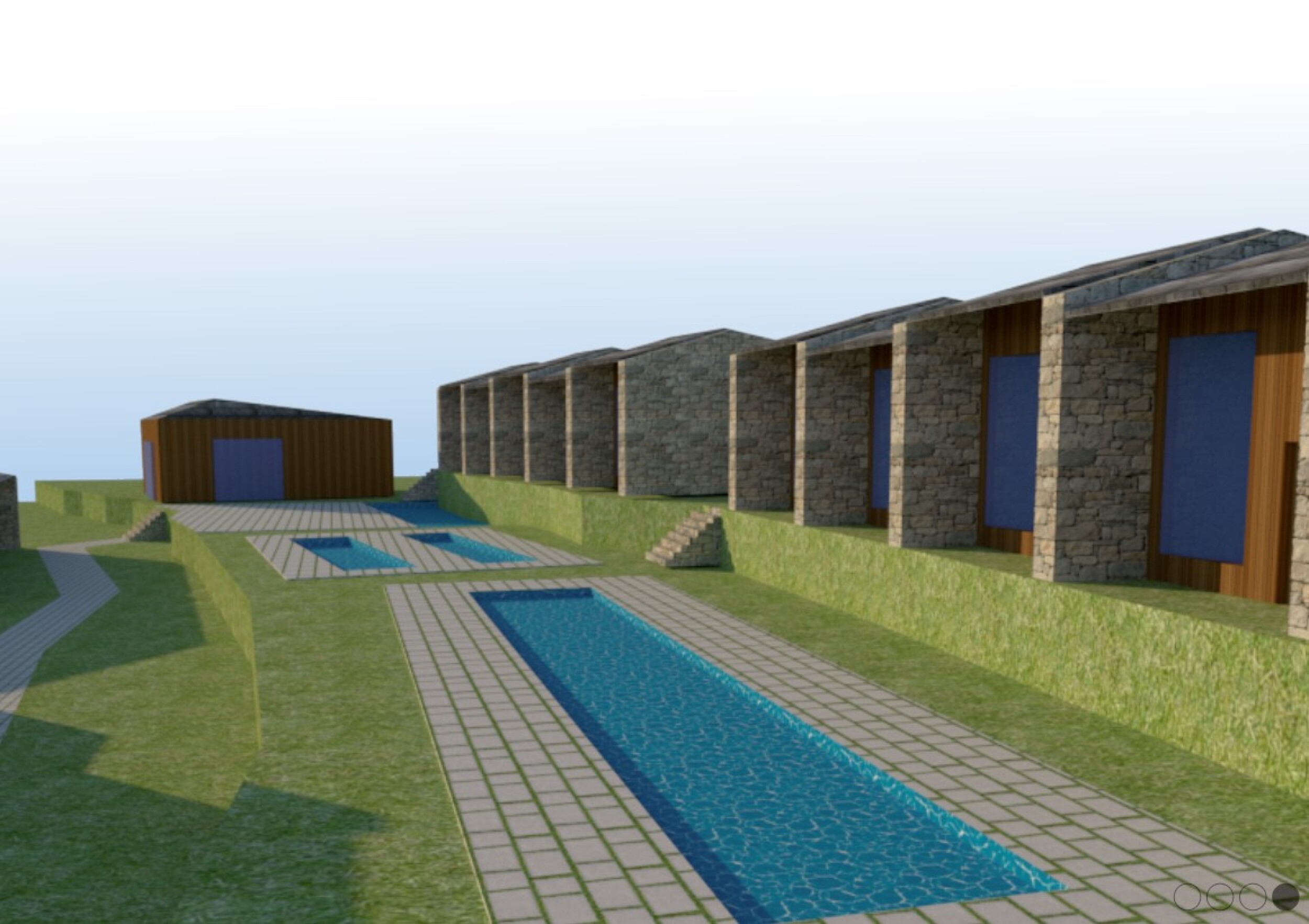 Architecture project // Water Wall and Local Materials Define a Multi ...