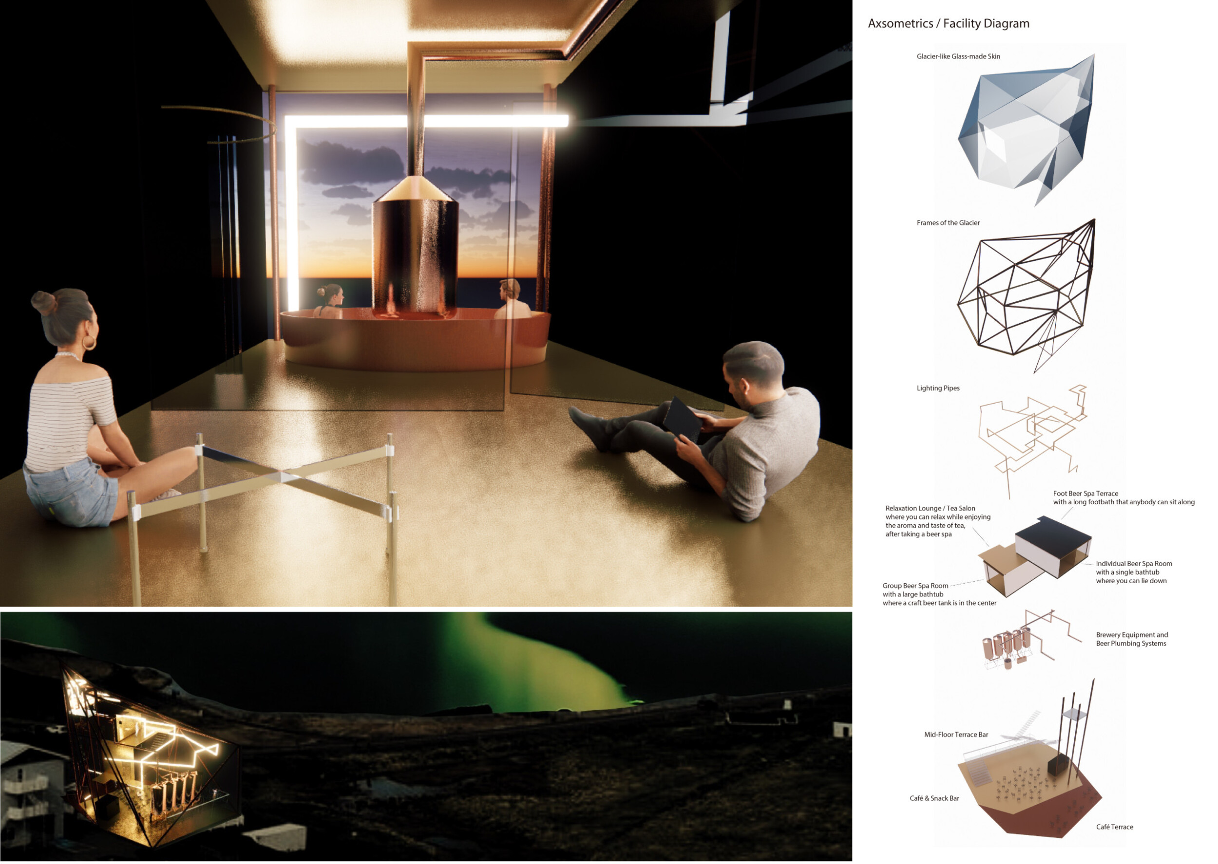 Architecture project // Crystalline Facade of Glacier Glass Envelops ...