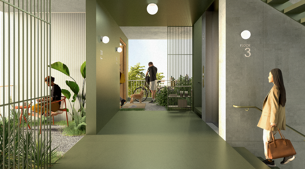 Denver Single-Stair Housing Challenge competition Honorable mention ...