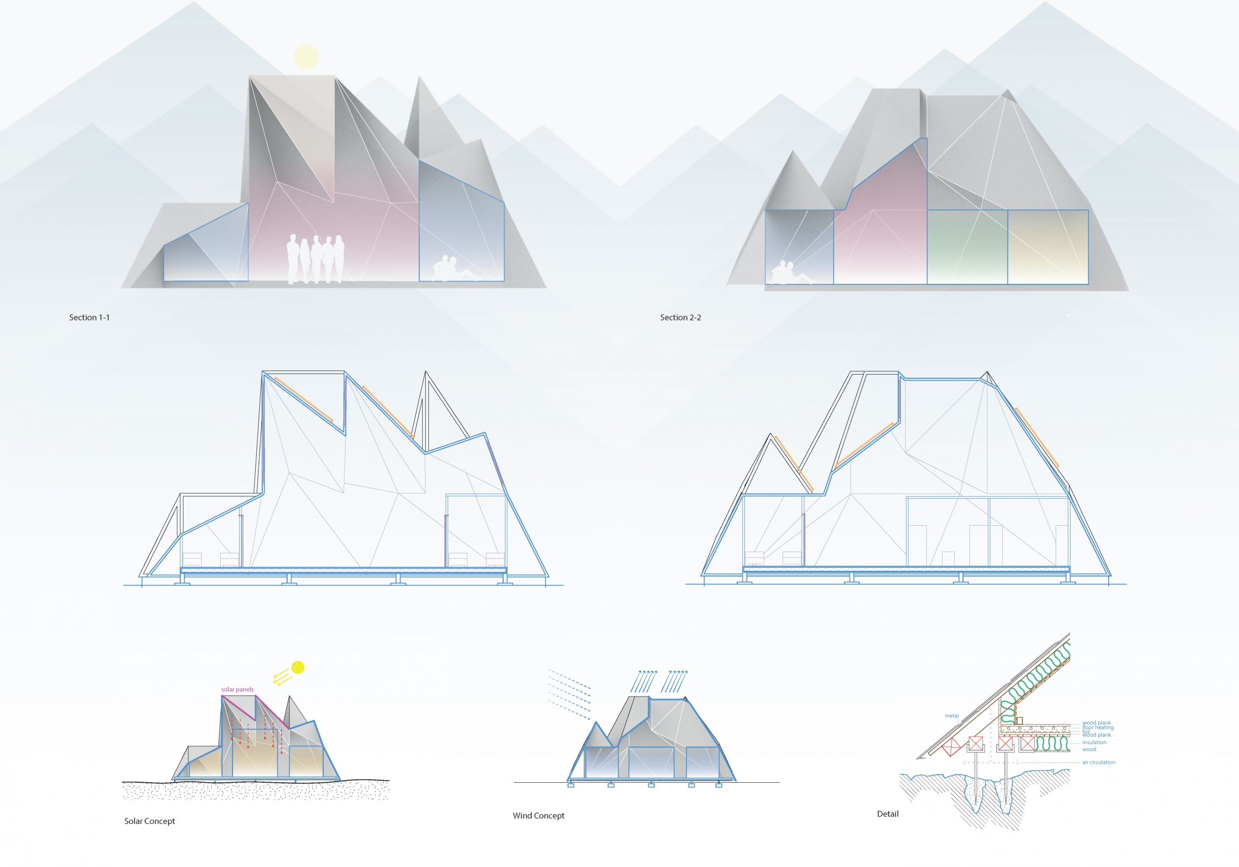 Architecture project // Faceted Aluminum Shelter Utilizing Modular ...