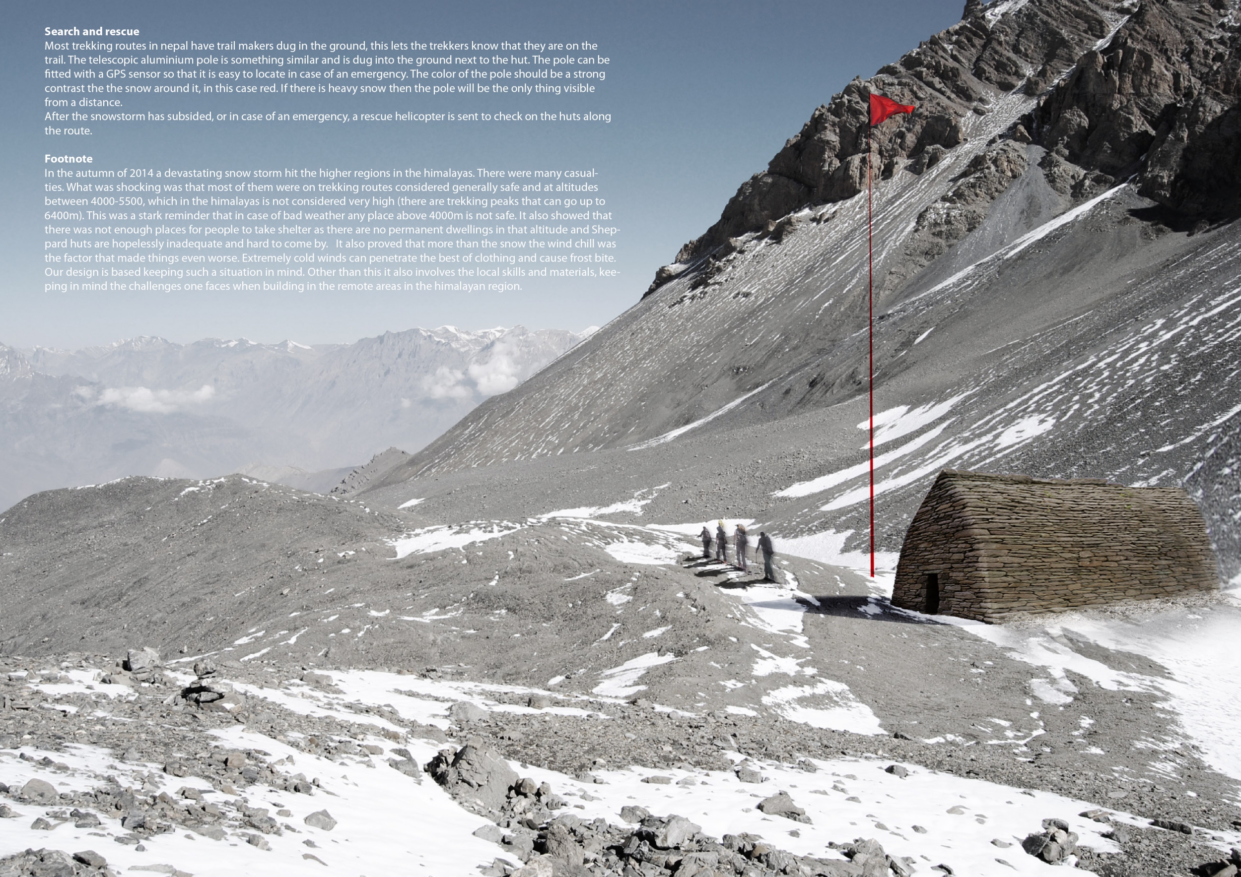 Architecture project // Dry Stone Shelter with Parabolic Roof Designed ...