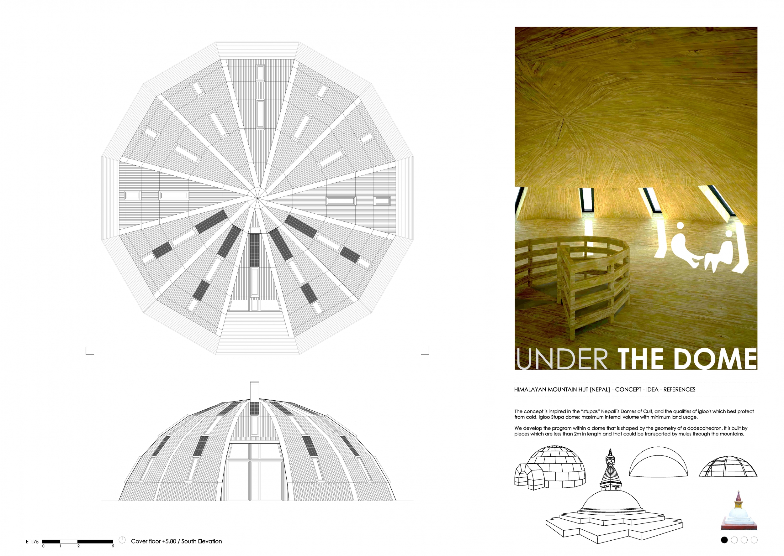 Architecture projects - pyramidal structure // Buildner