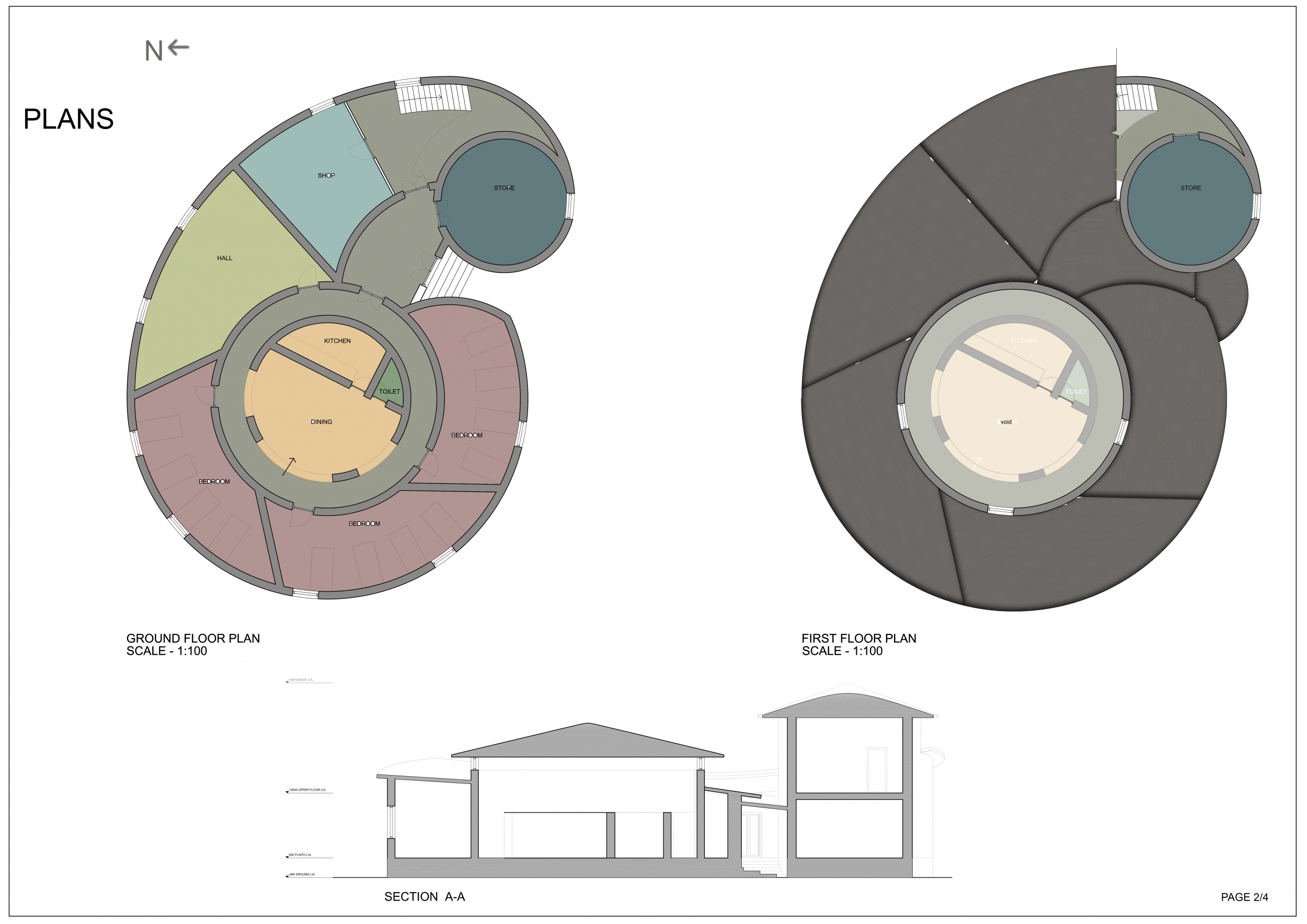 Architecture project // Circular Shelter Constructed with Local Stone ...