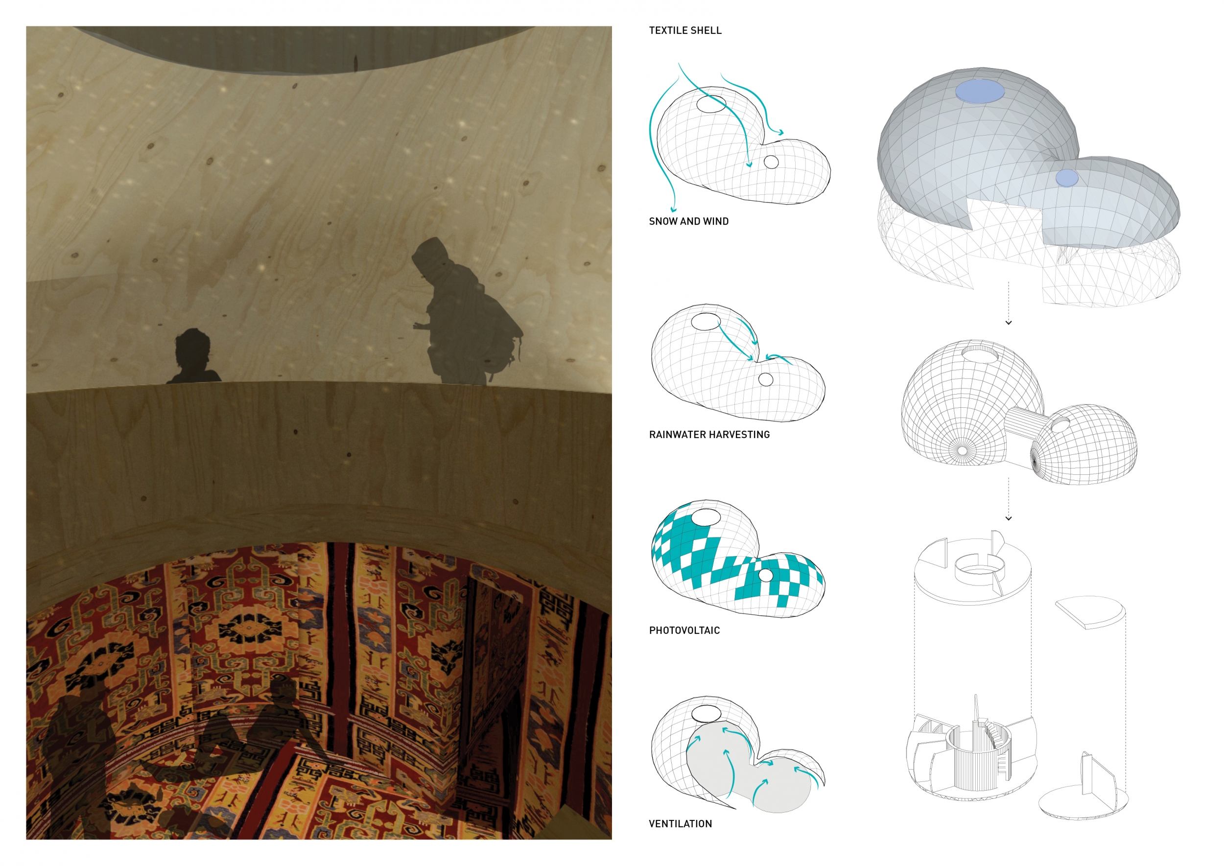 Architecture project // Textile Shell Structure Designed for Mountain ...