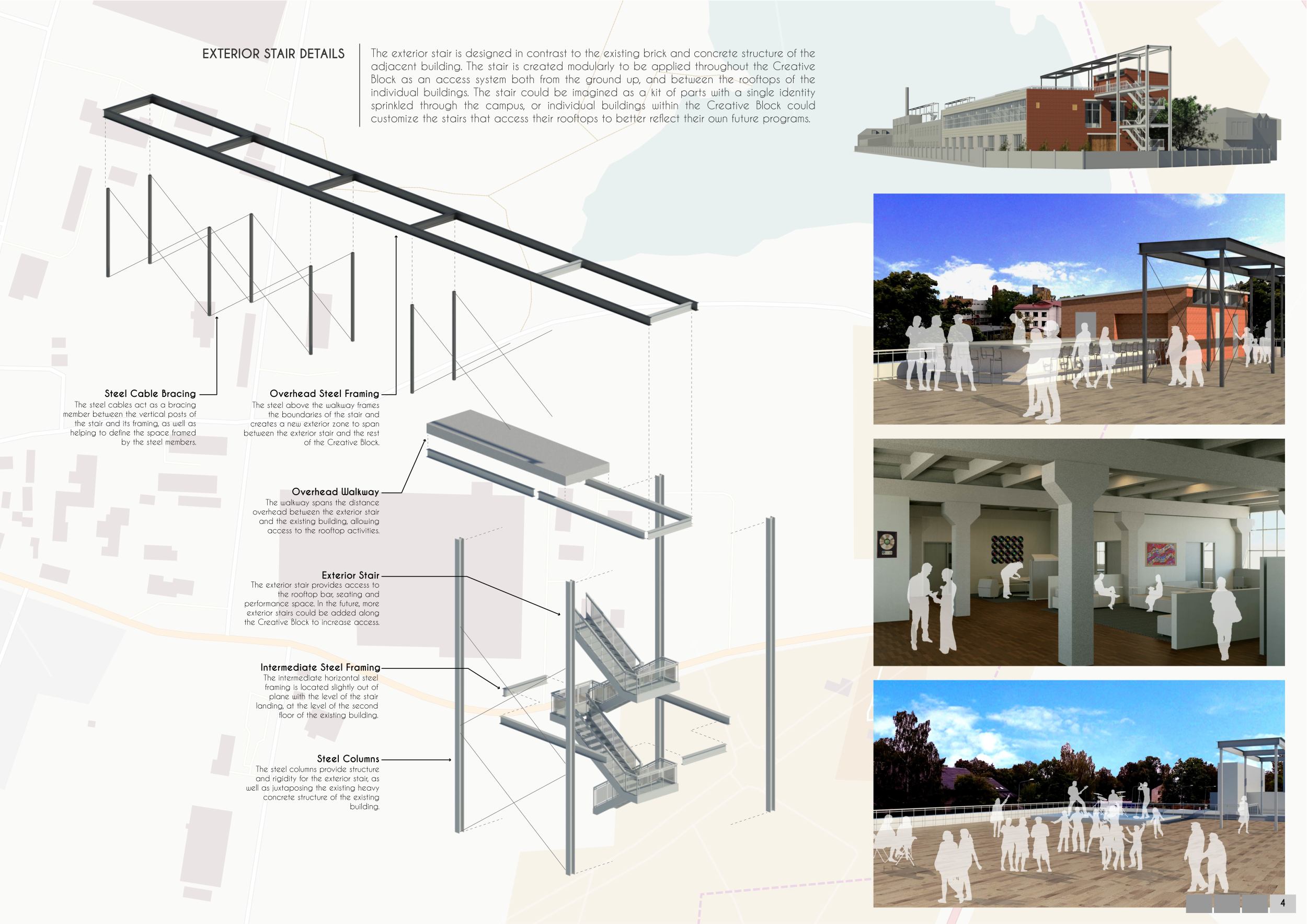 Architecture project // Steel Staircase and Green Roof Integrate Vinyl ...