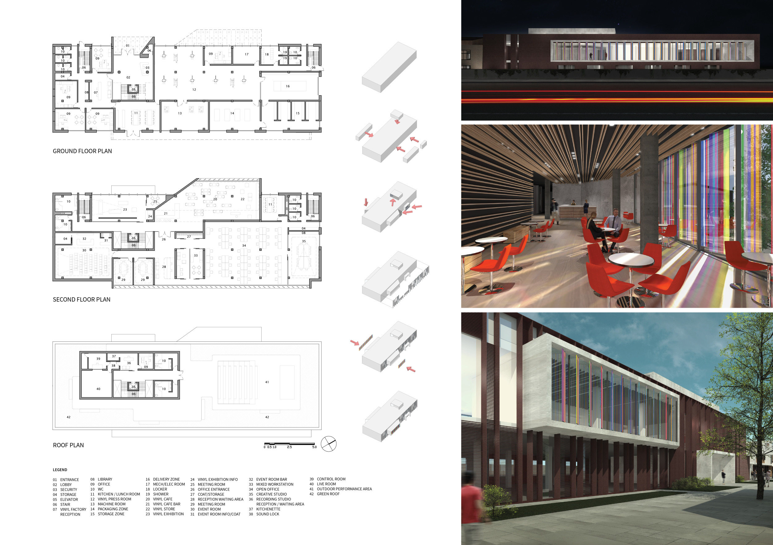 Architecture project // Charming Cultural Hub Featuring Multicolored ...