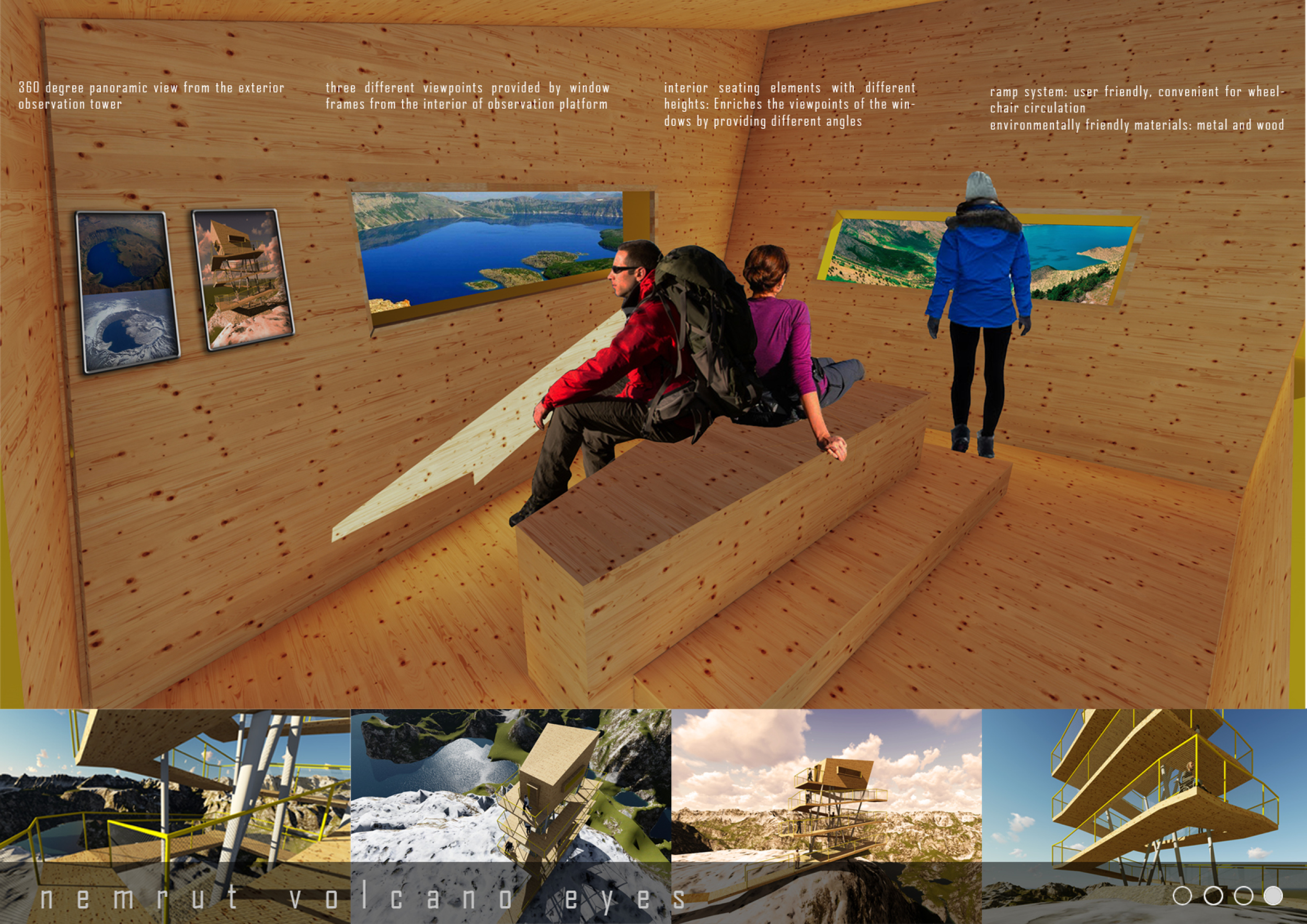 Architecture project // Elevated Observation Platform Crafted from ...