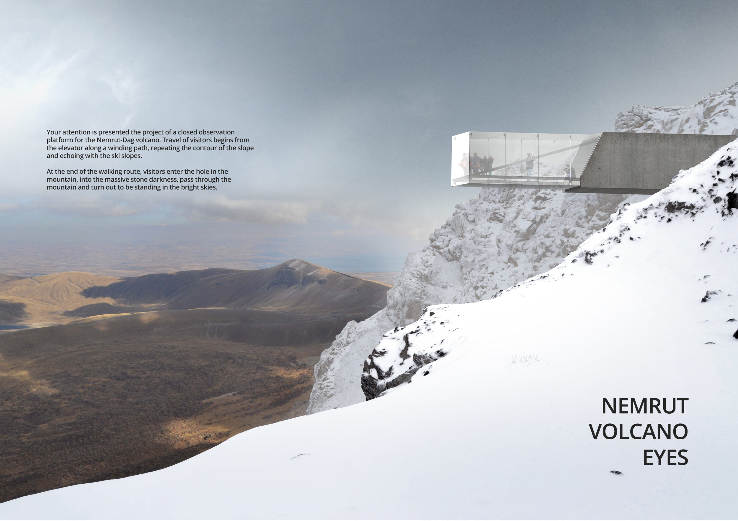 Architecture project // Suspended Glass Observation Platform with ...