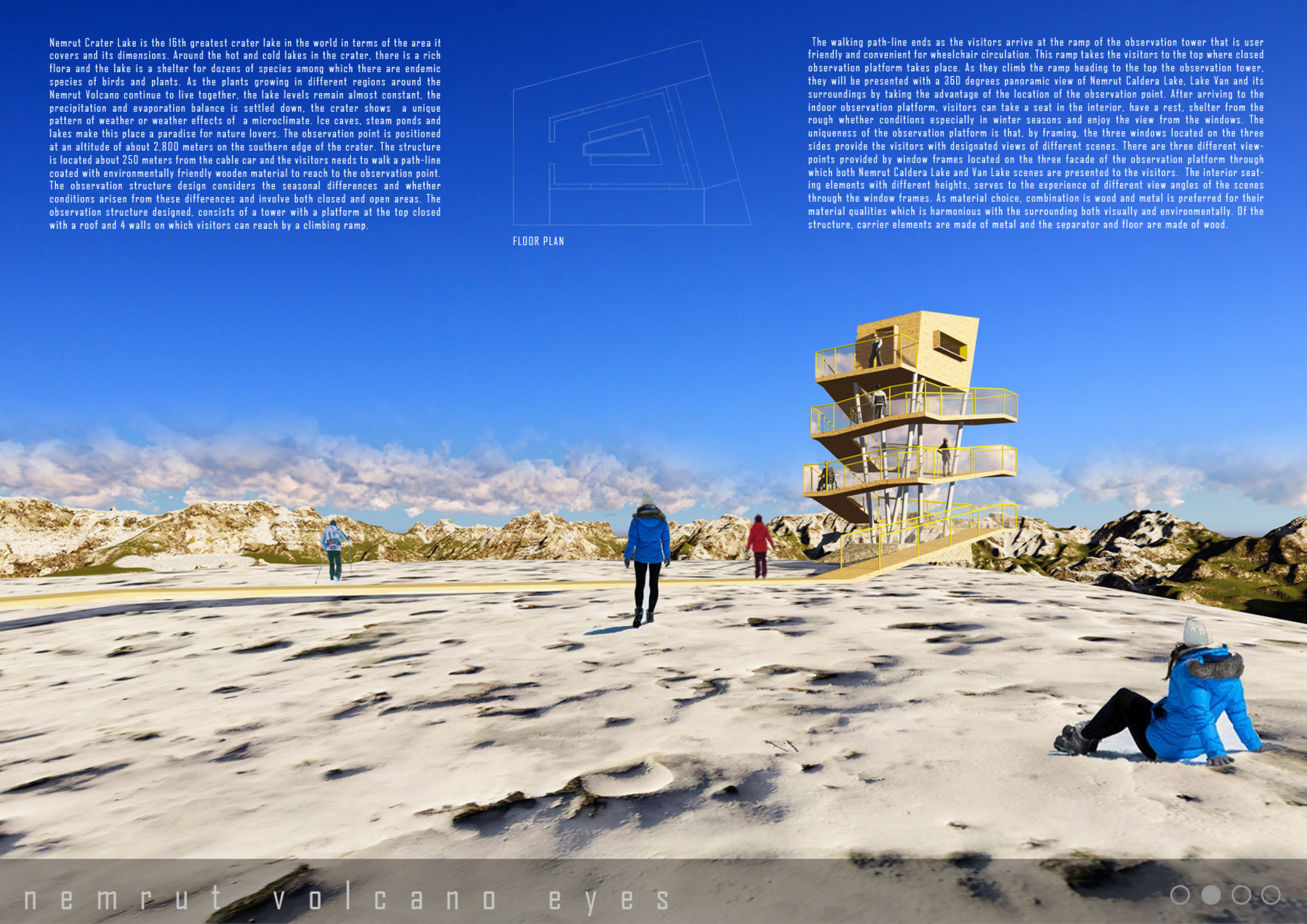 Architecture project // Elevated Observation Platform Crafted from ...