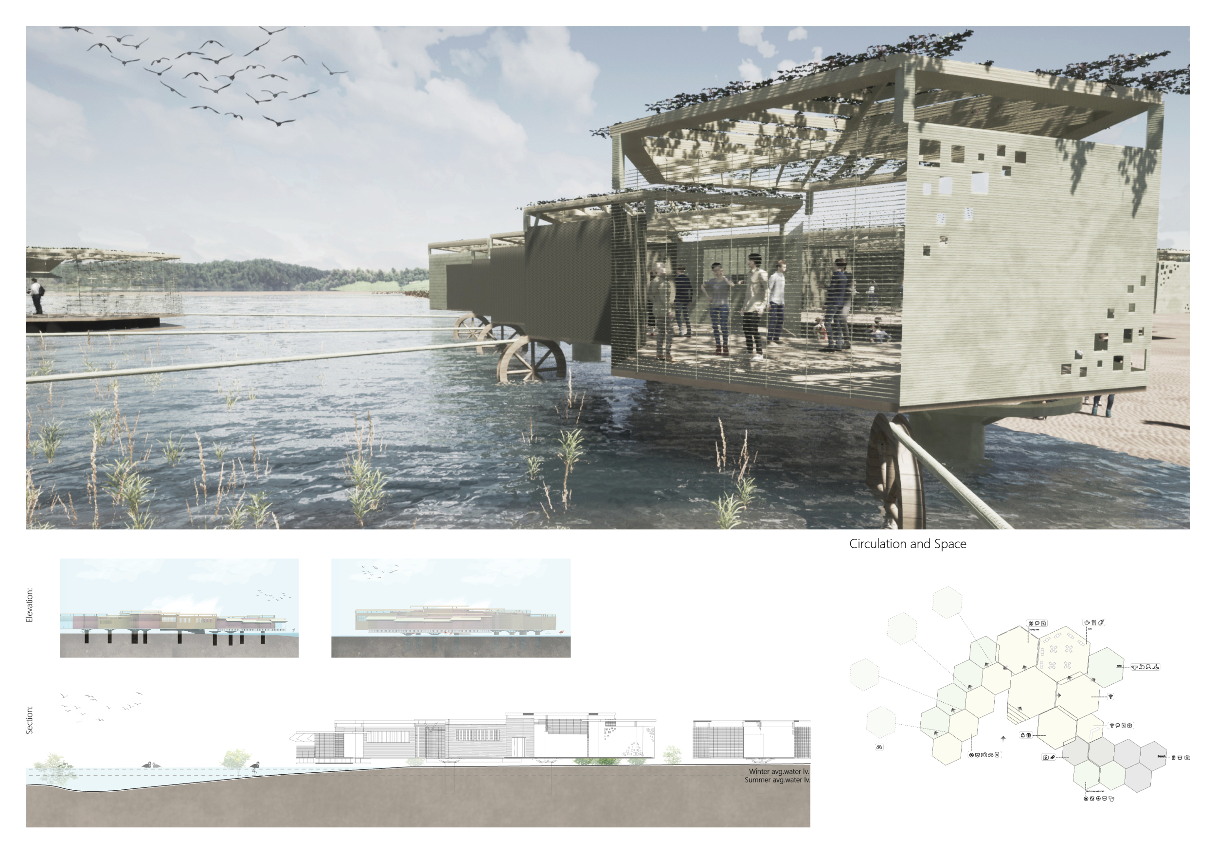 Architecture project // Reed and Cork Structures Supporting Interactive ...