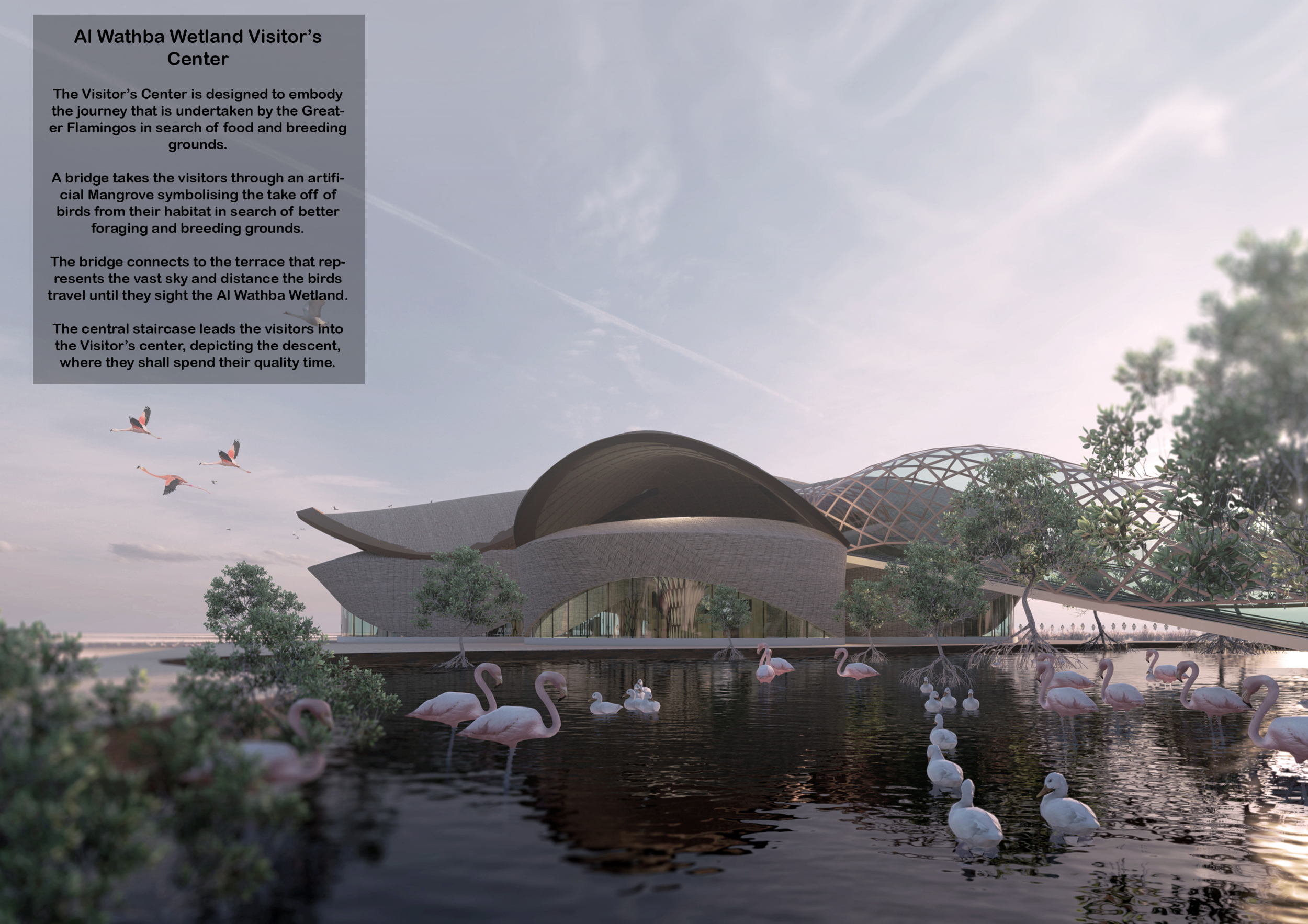 Architecture project // Reed Canopy Embracing Visitors Within a Wetland ...