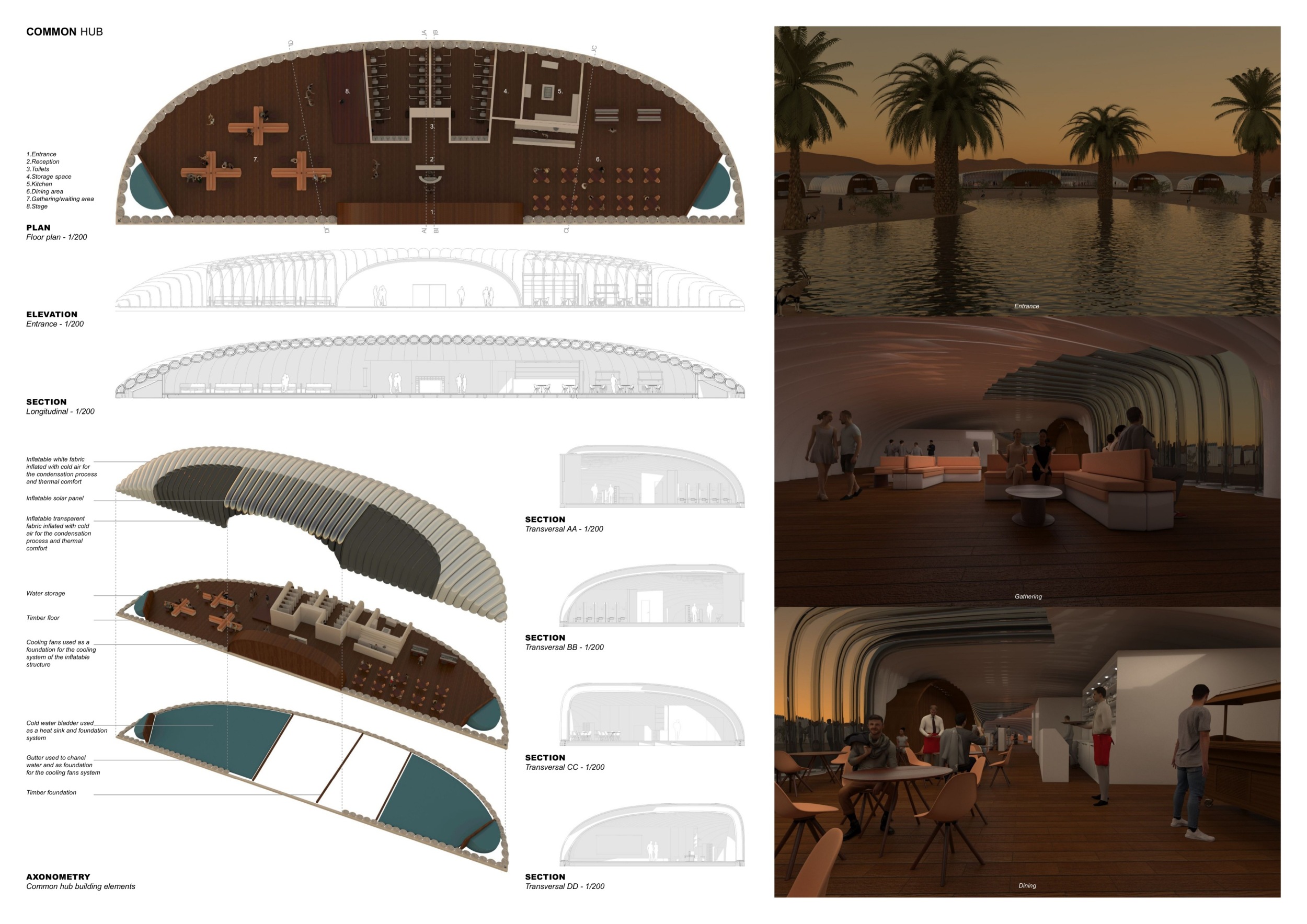 Architecture project // Inflatable Fabric Structures for Desert Water ...