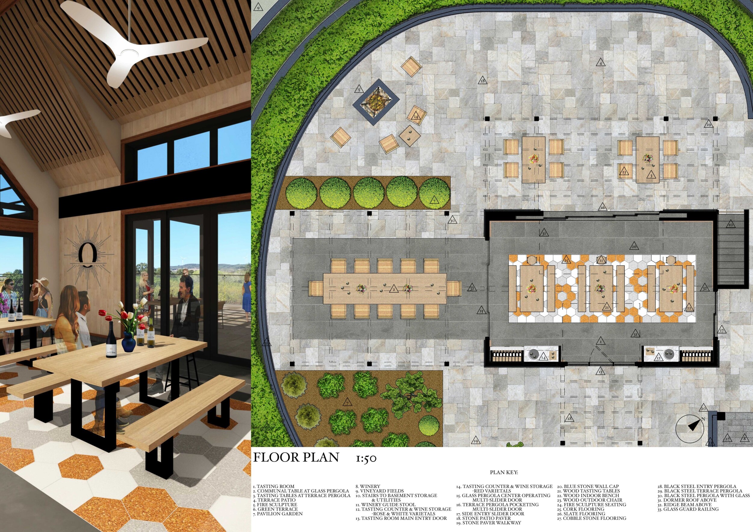 Architecture project // Cedar Pavilion Embracing Green Terraces and ...