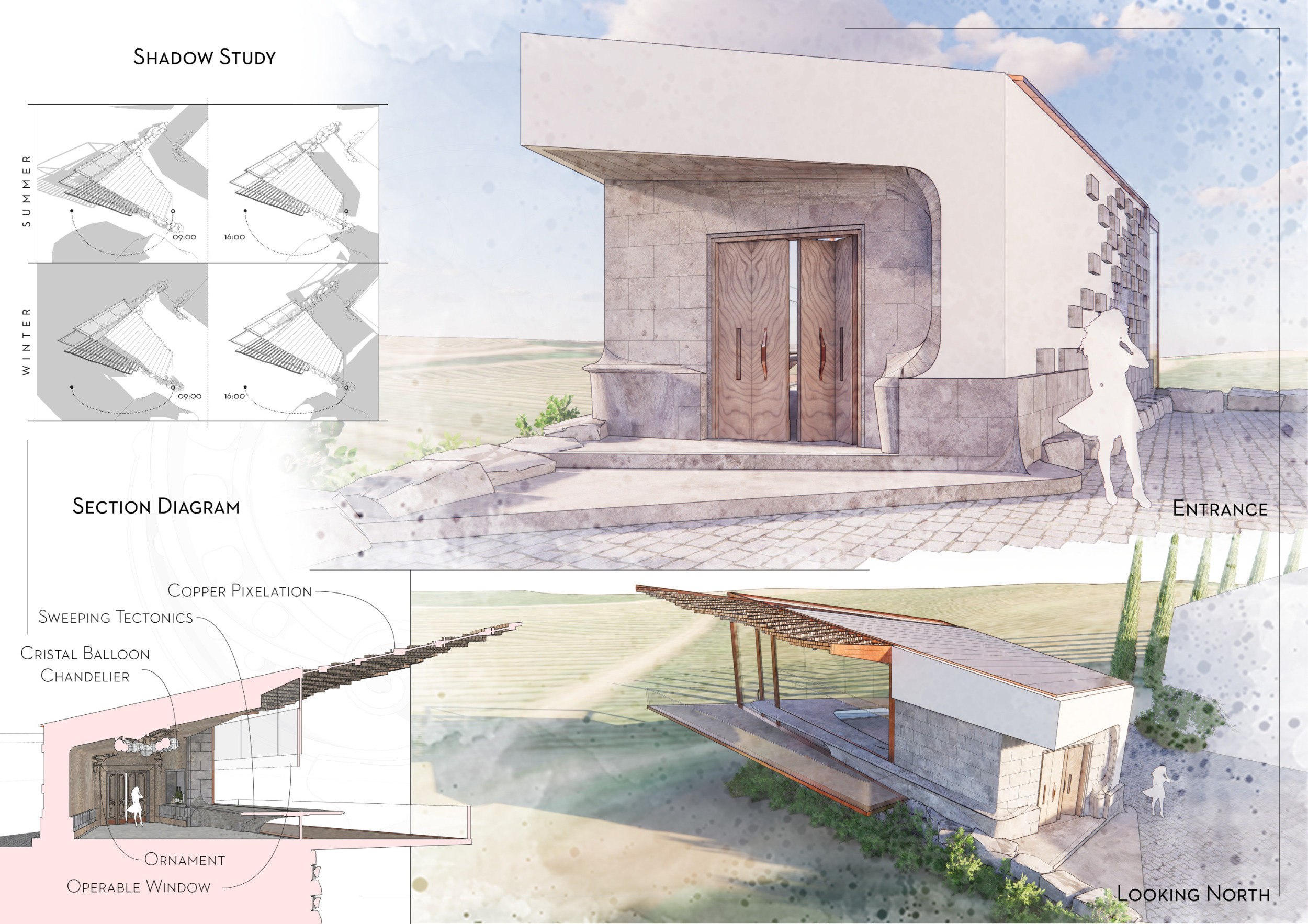 Architecture project // Cork Wood Pavilion Embracing Vineyard Views ...