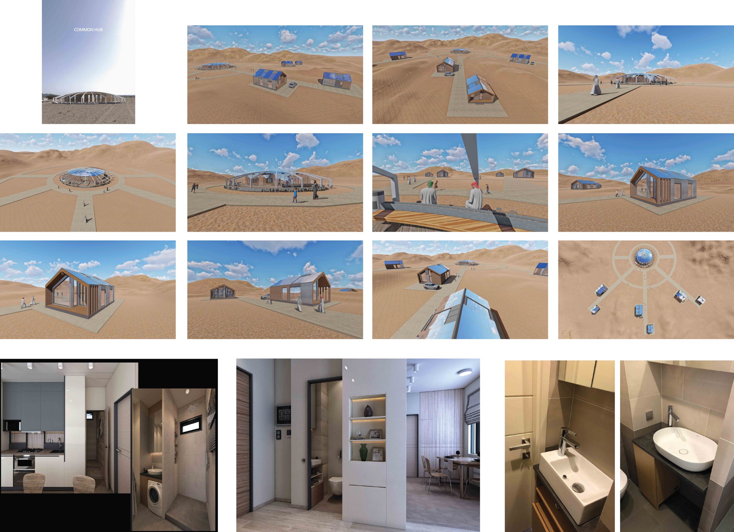 Architecture project // Skylit Terraces in Modular Living Adaptations