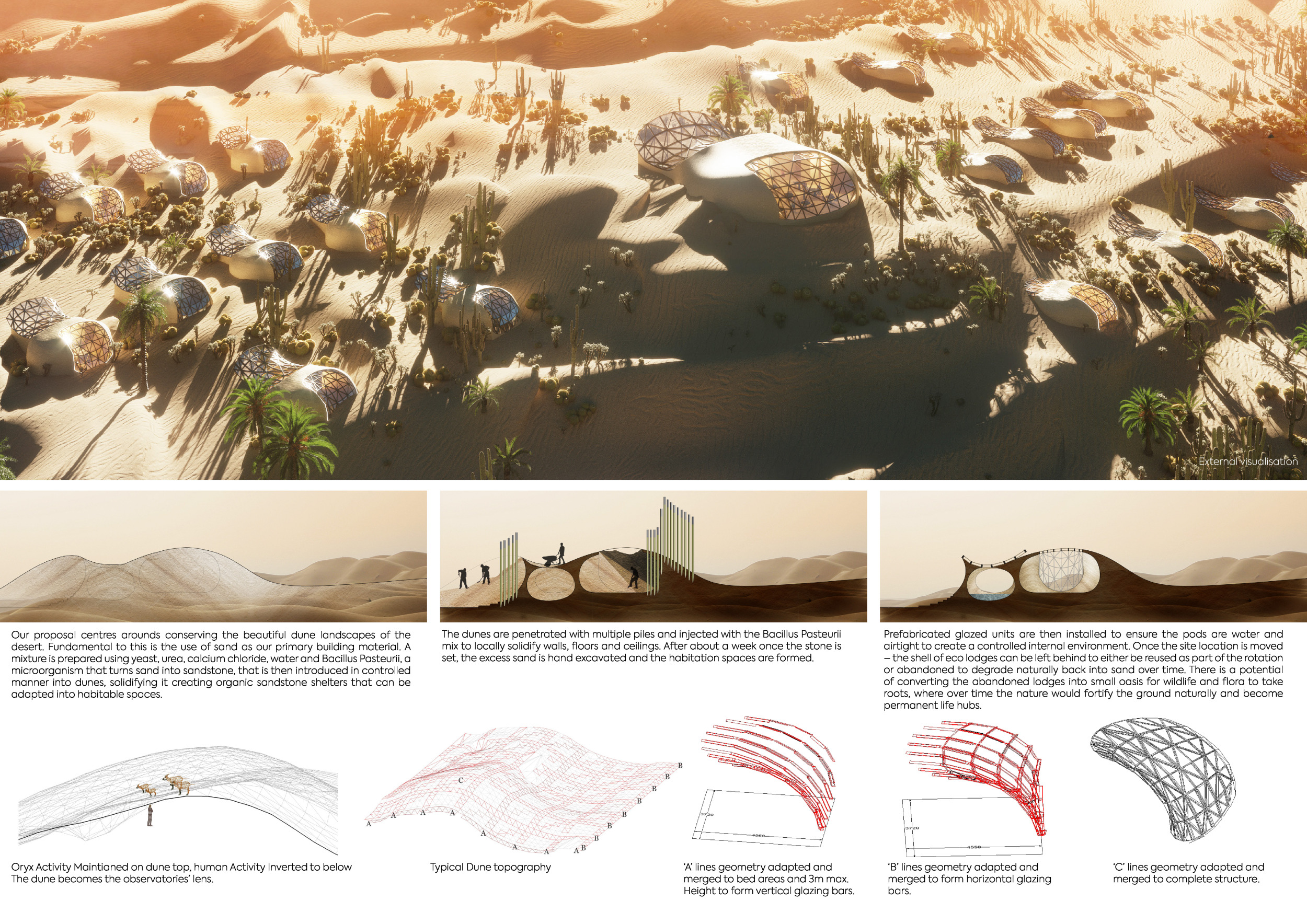 Architecture project // Sandstone Shelters Enhanced by Bacillus ...