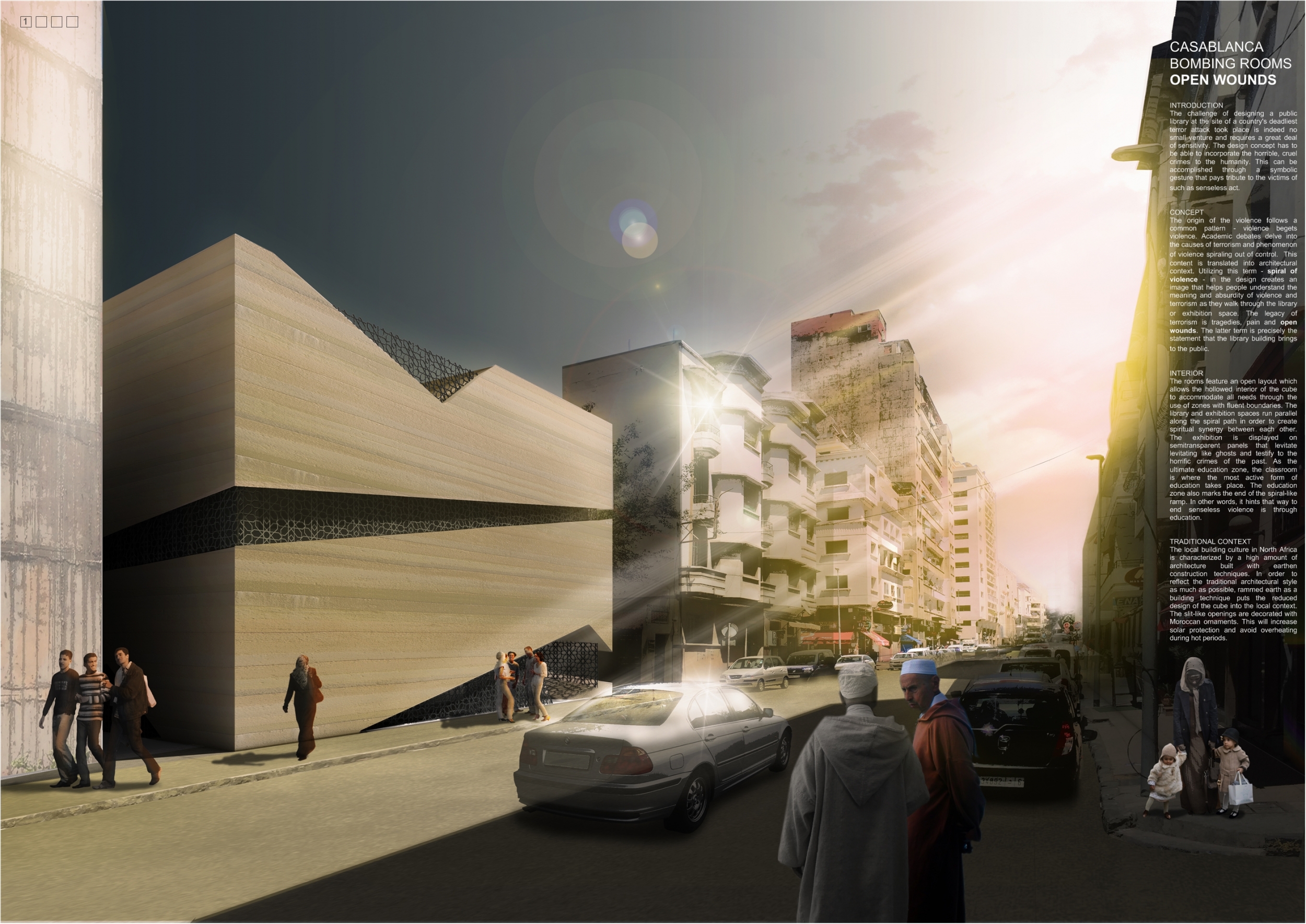 Architecture project // Lattice-Structured Concrete Facade with Natural ...