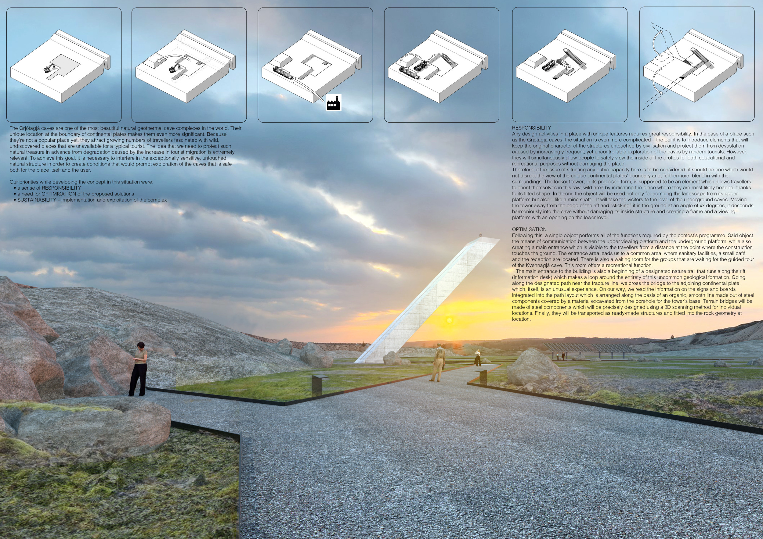 Architecture project // Reinforced Concrete Lookout Tower Enhancing ...
