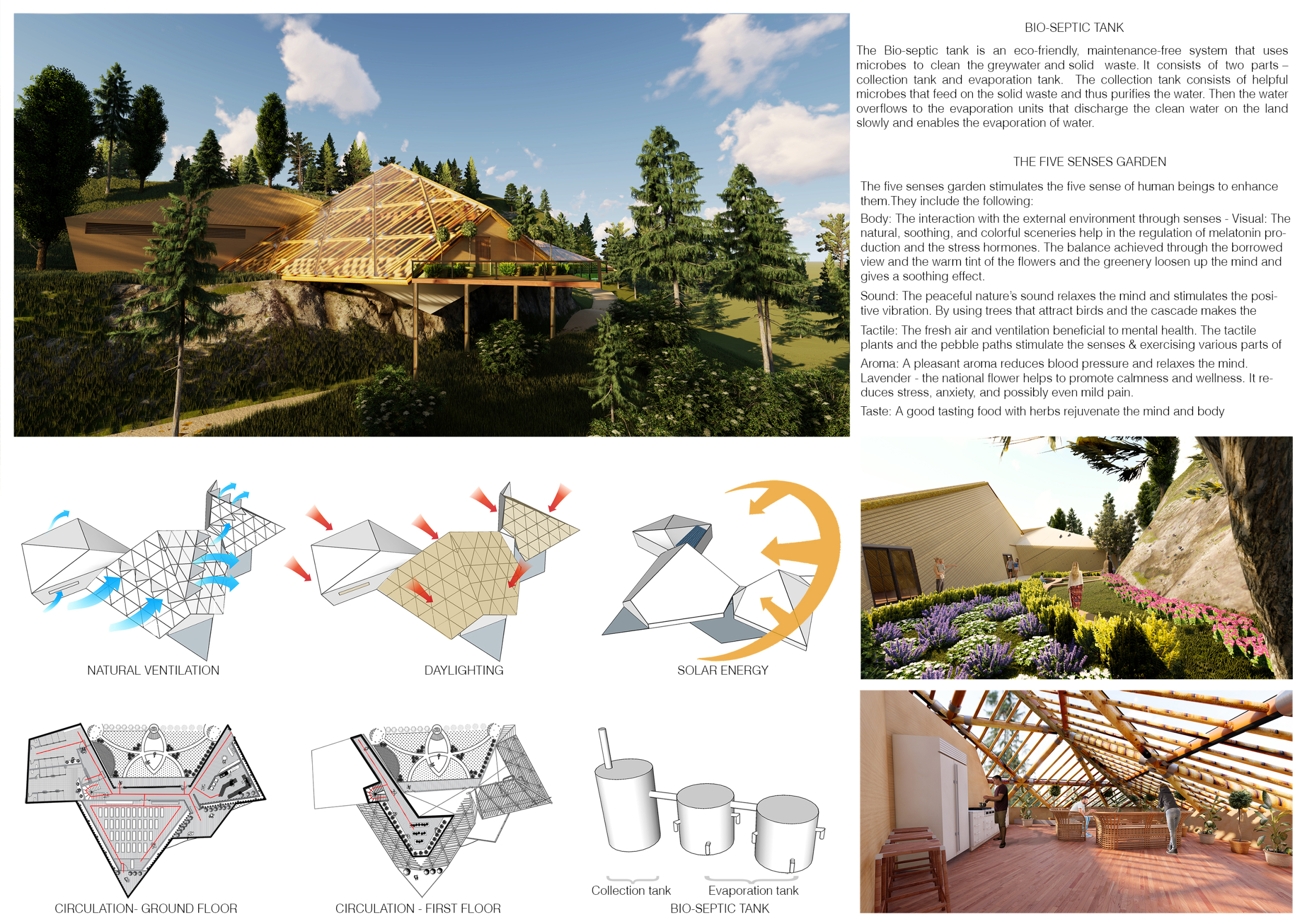 Architecture project // Pyramidal Structure Embracing Cork and Bamboo ...