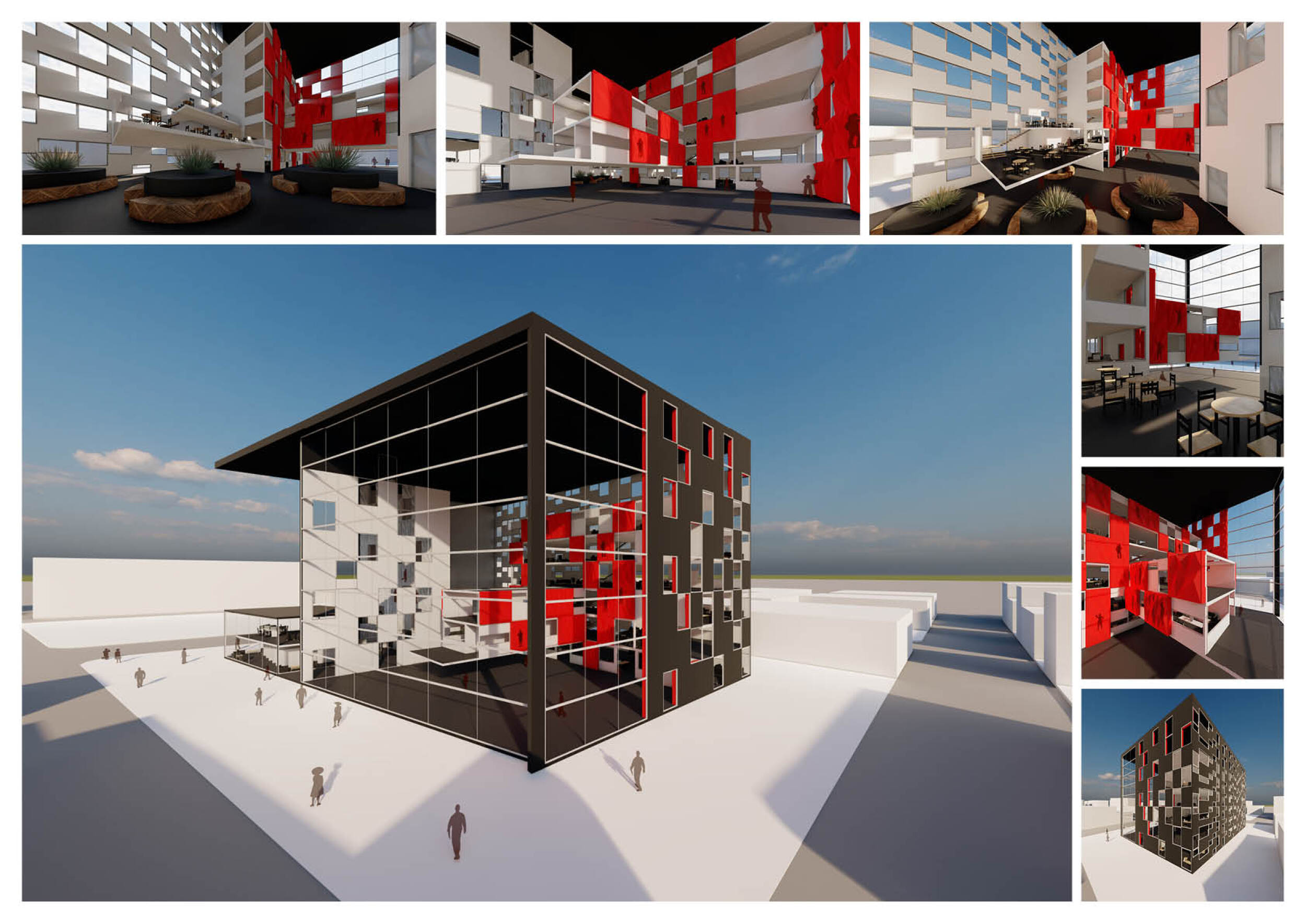Architecture project // Climbing Center with Dual Circulation and ...