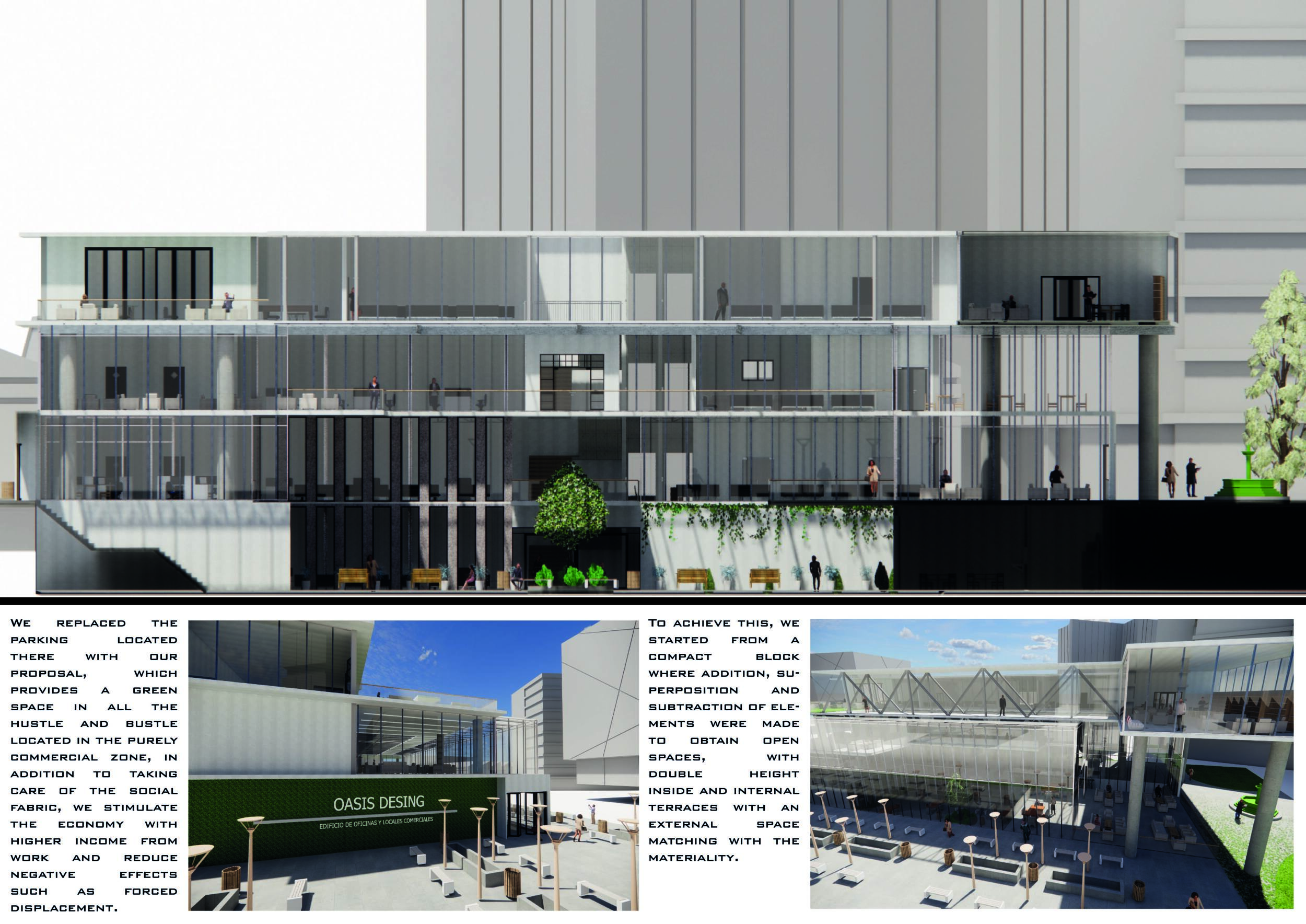 Architecture project // Geometric Spaces with Green Terraces Enhancing ...